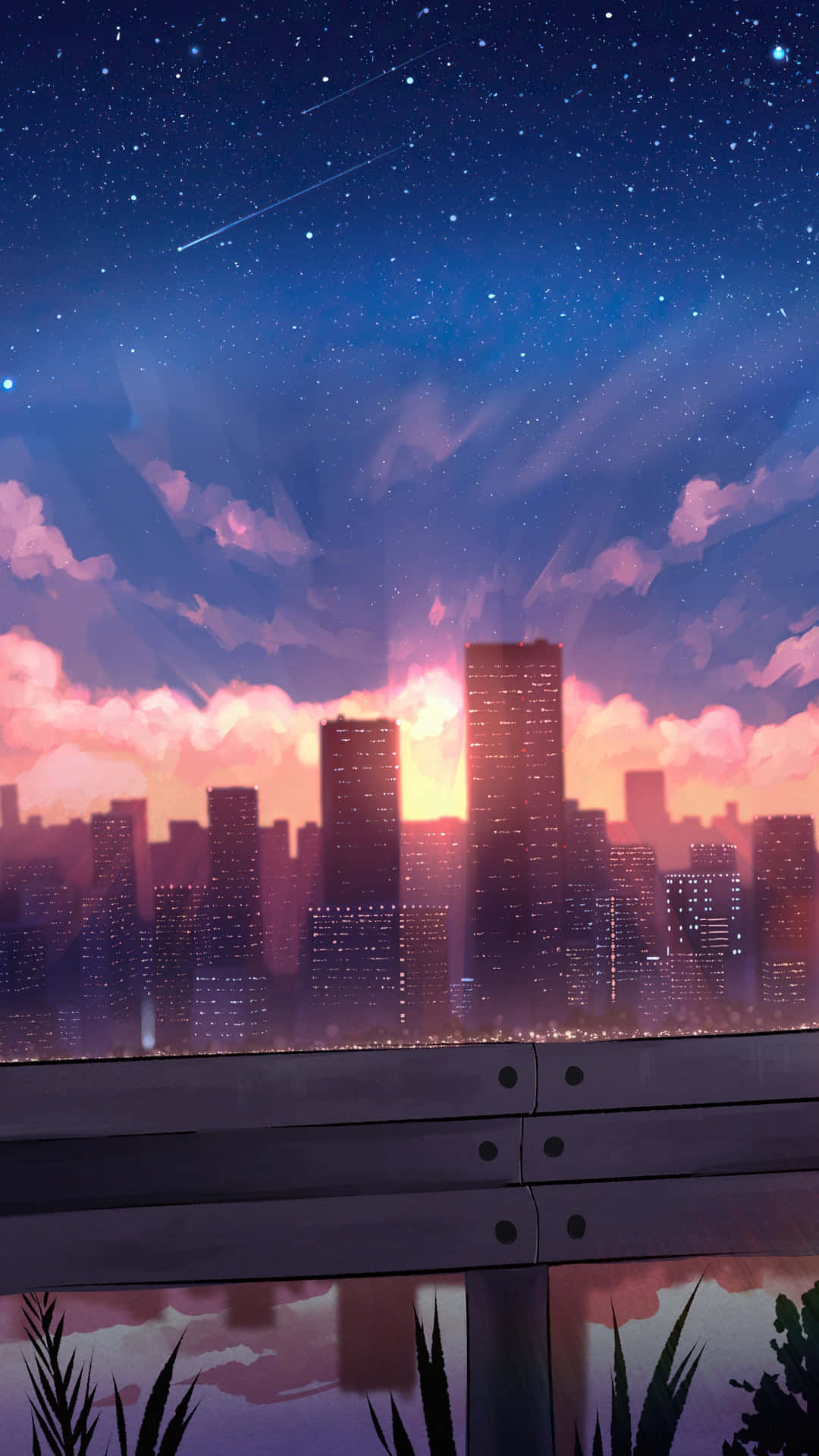 Anime City Sunset Wallpapers - Top Free Anime City Sunset Backgrounds ...