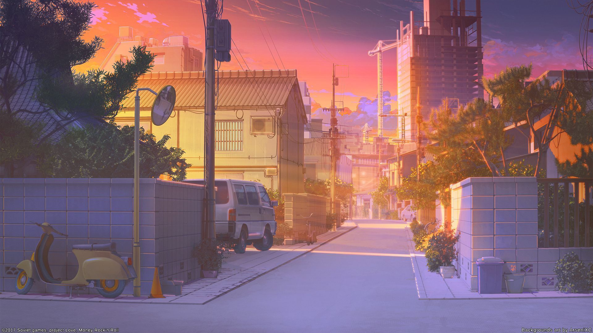 Anime City Sunset Wallpapers - Top Free Anime City Sunset Backgrounds ...