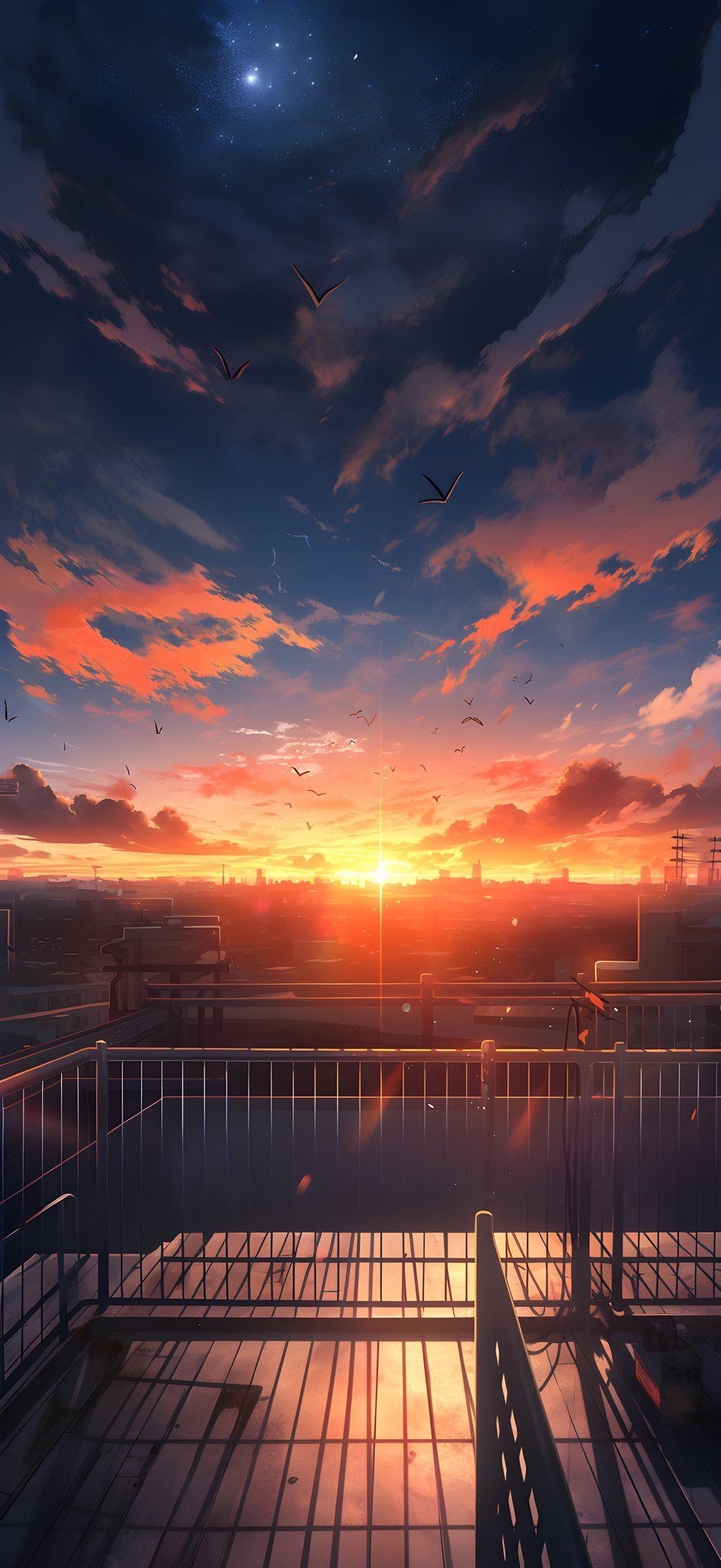 Anime City Sunset Wallpapers - Top Free Anime City Sunset Backgrounds ...