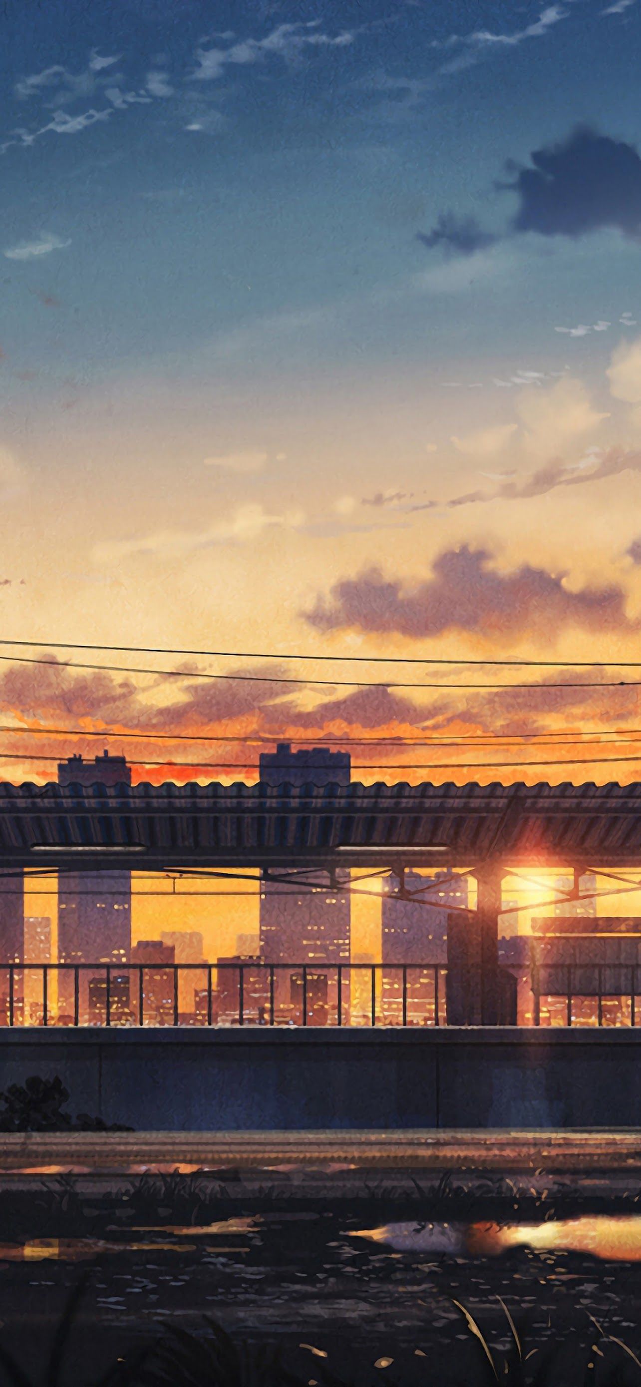 Anime City Sunset Wallpapers - Top Free Anime City Sunset Backgrounds ...