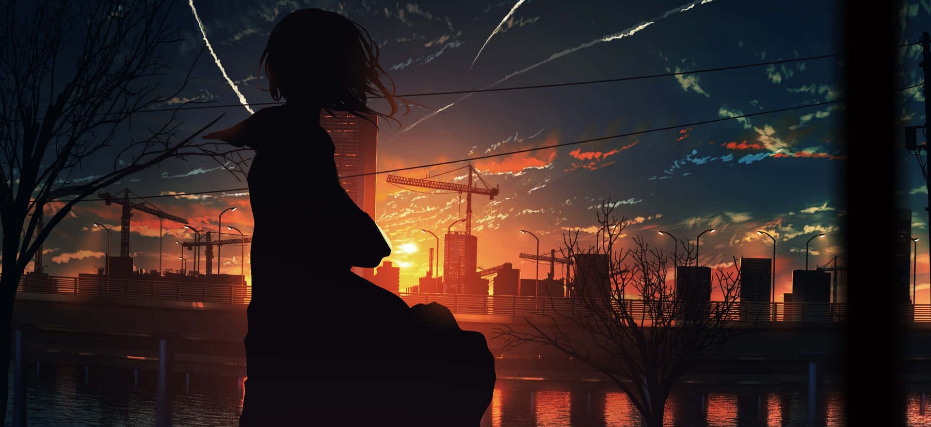 Anime City Sunset Wallpapers - Top Free Anime City Sunset Backgrounds ...