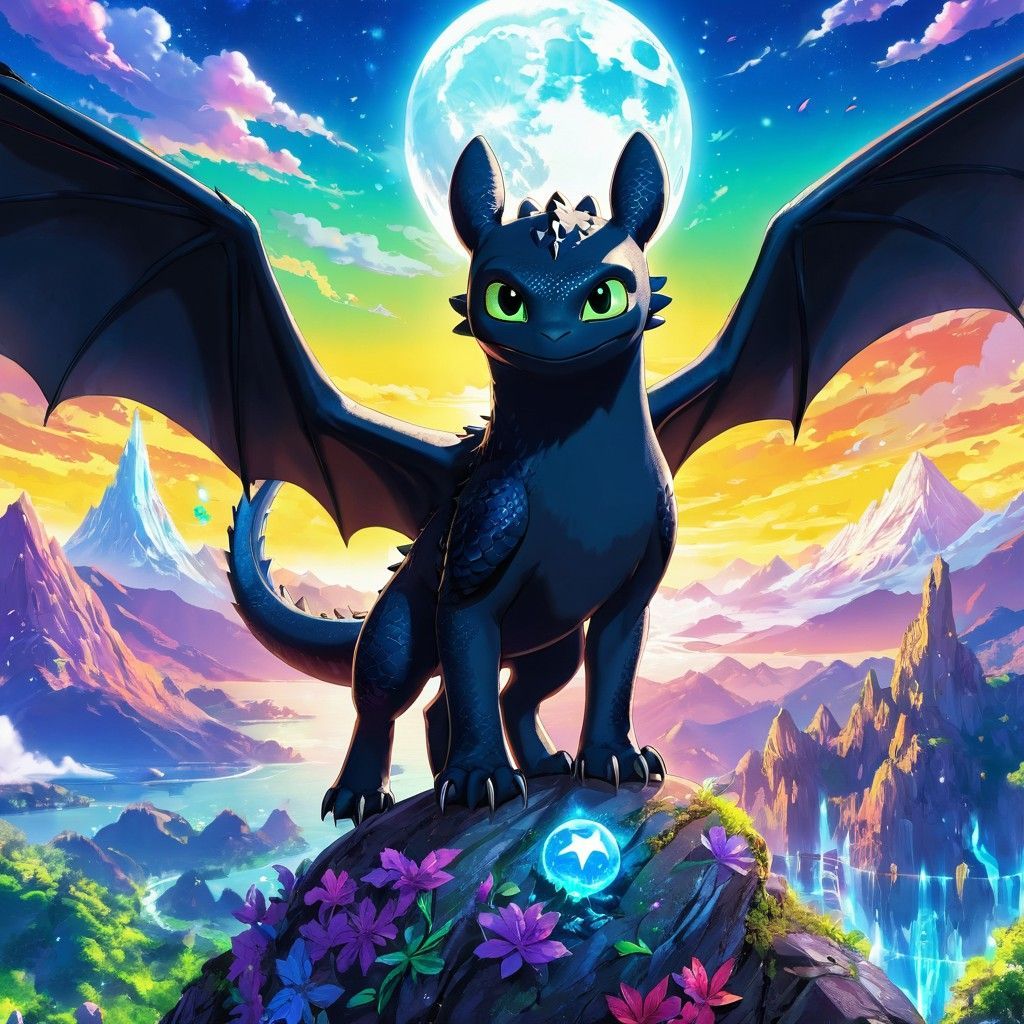 Toothless and Lightfury Wallpapers - Top Free Toothless and Lightfury ...