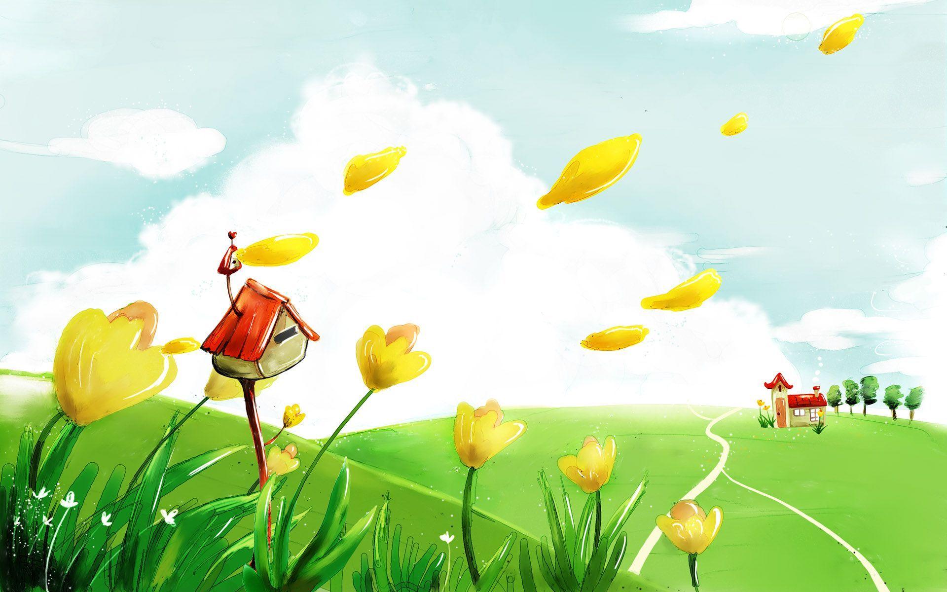 Nature Cartoon Wallpapers - Top Free Nature Cartoon Backgrounds ...