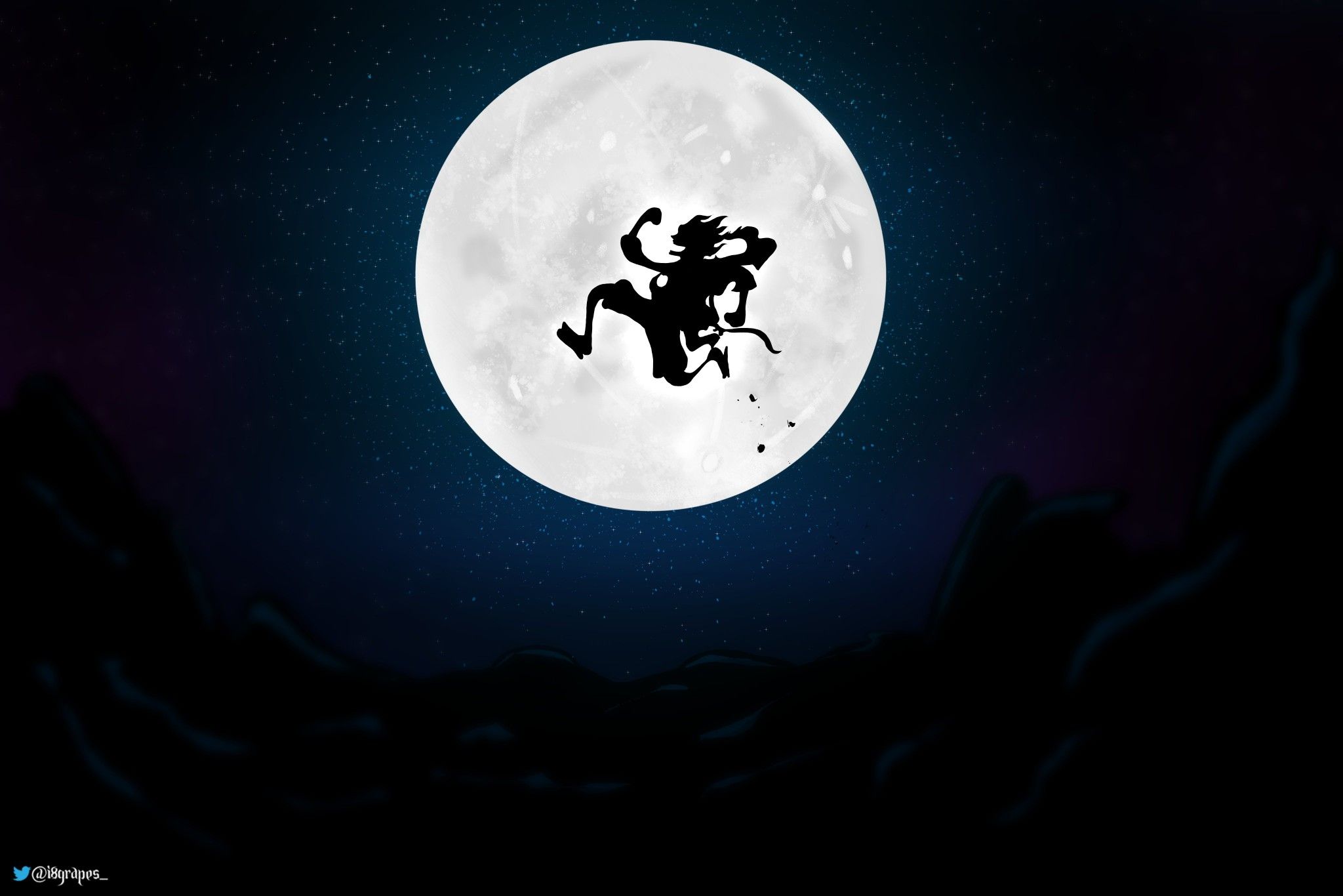 Luffy Moon Wallpapers - Top Free Luffy Moon Backgrounds - WallpaperAccess