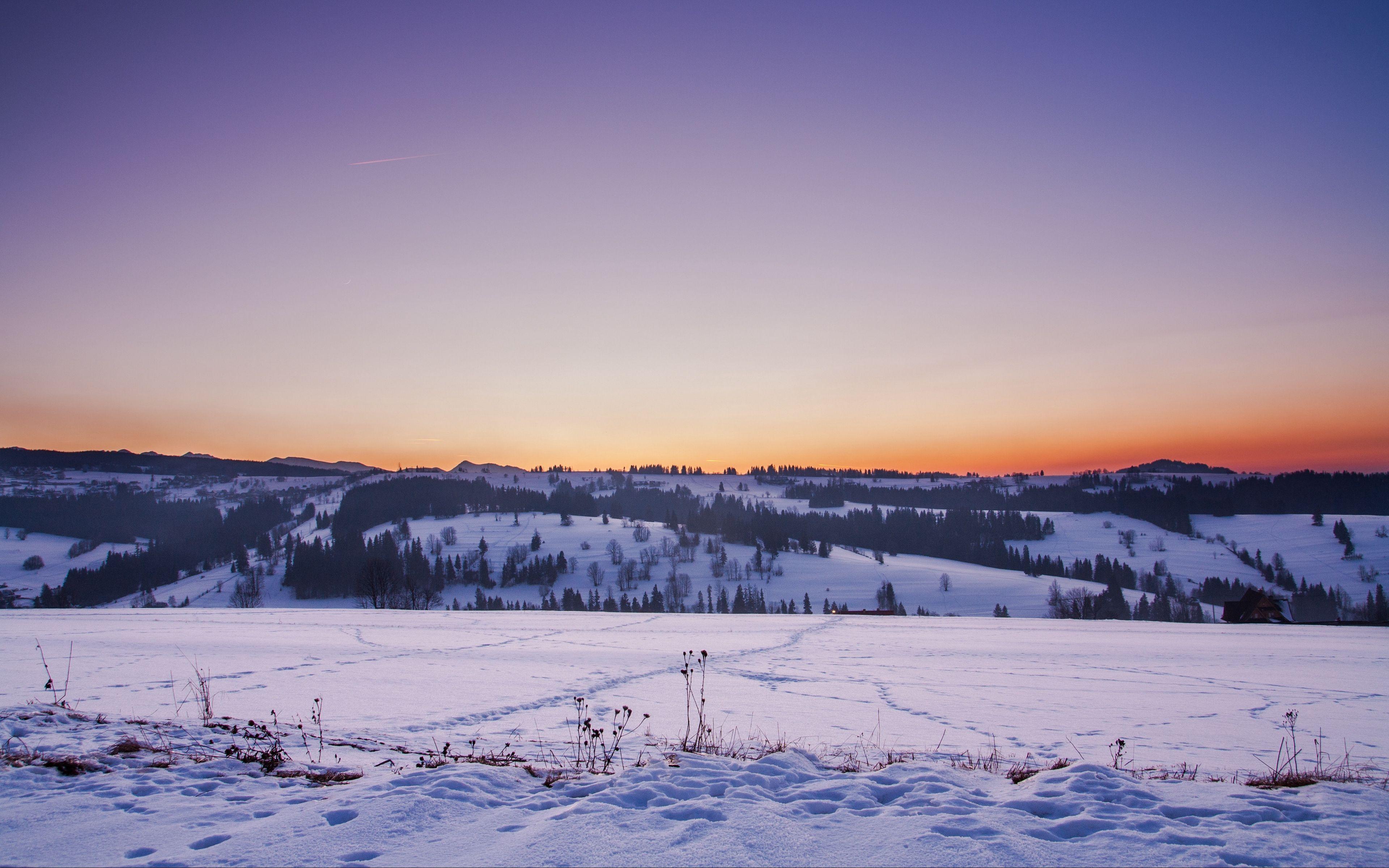 Winter Sunset Wallpapers - Top Free Winter Sunset Backgrounds ...