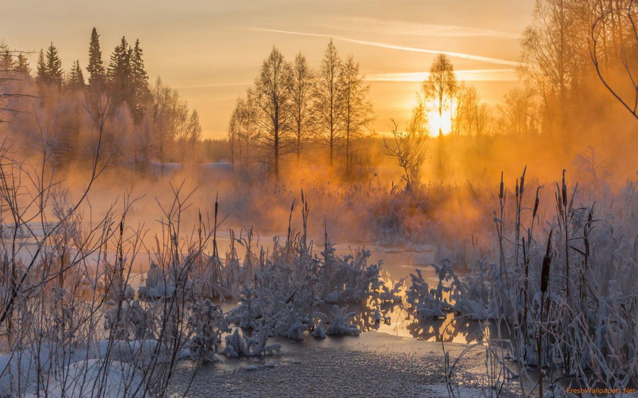 Winter Sunset Wallpapers - Top Free Winter Sunset Backgrounds ...