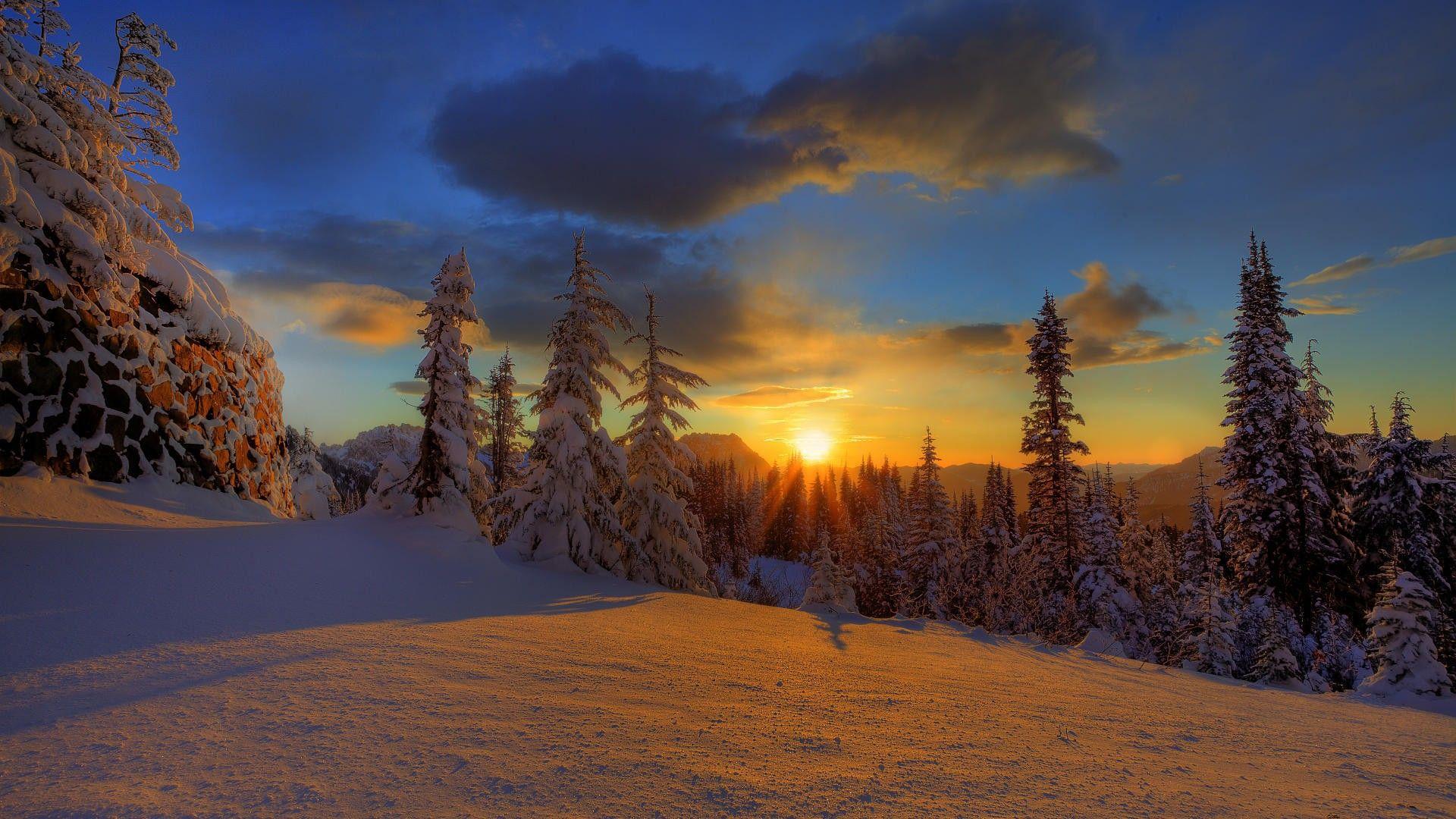 Winter Evening Wallpapers - Top Free Winter Evening Backgrounds ...