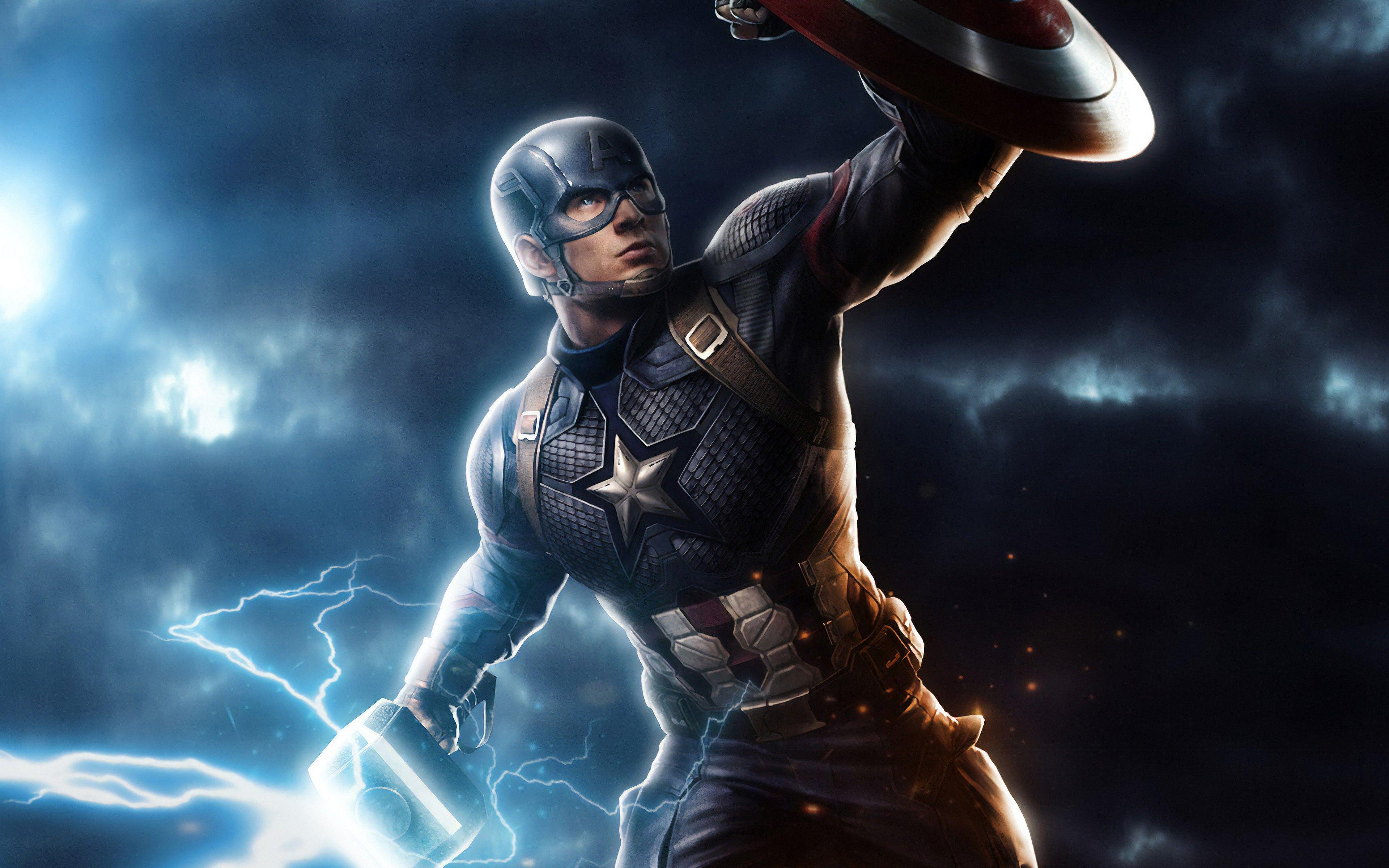 Captain America With Hammer Wallpapers - Top Free Captain America With ...