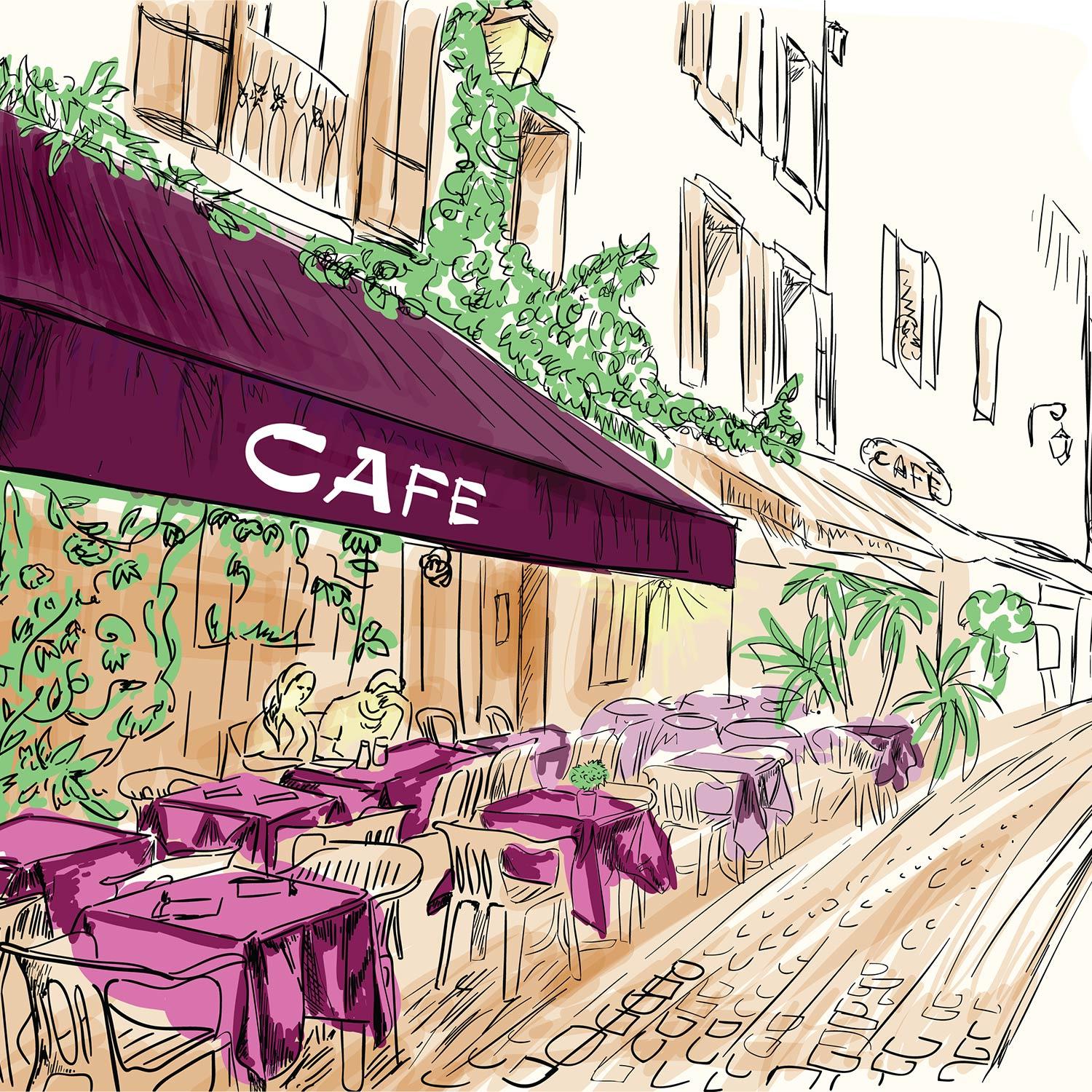 Paris Cafe Wallpapers - Top Free Paris Cafe Backgrounds - WallpaperAccess