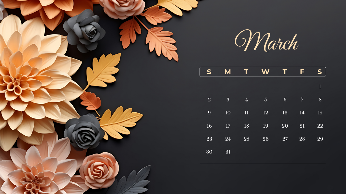 March 2025 Calendar Wallpapers - Top Free March 2025 Calendar ...