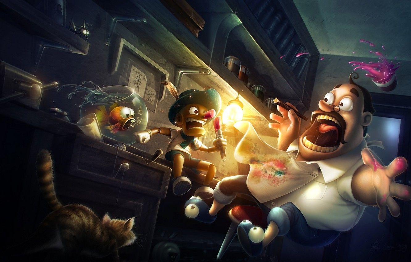 Pinocchio Wallpapers - Top Free Pinocchio Backgrounds - WallpaperAccess