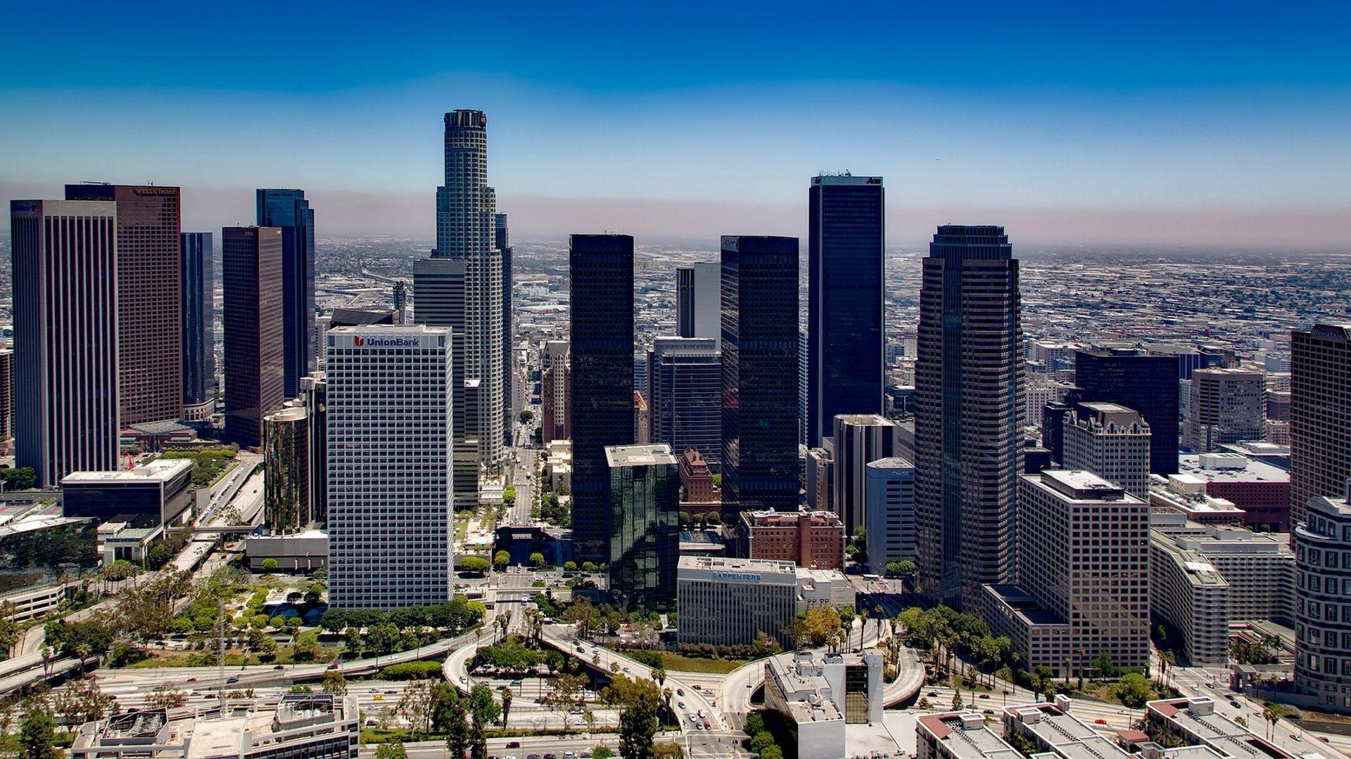 Los Angeles Skyline Wallpapers Top Free Los Angeles Skyline