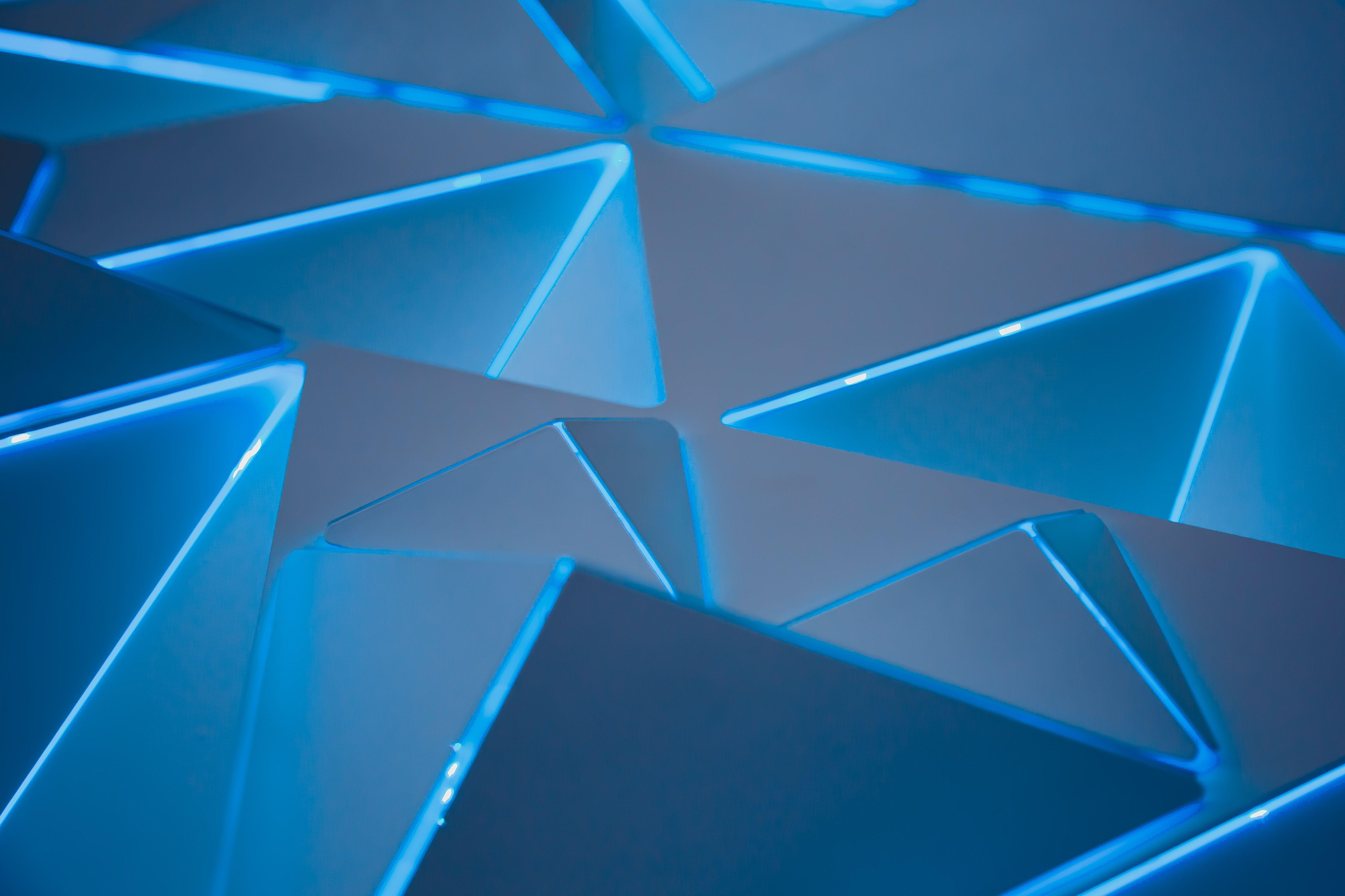 Blue Geometric 4K Wallpapers - Top Free Blue Geometric 4K Backgrounds ...