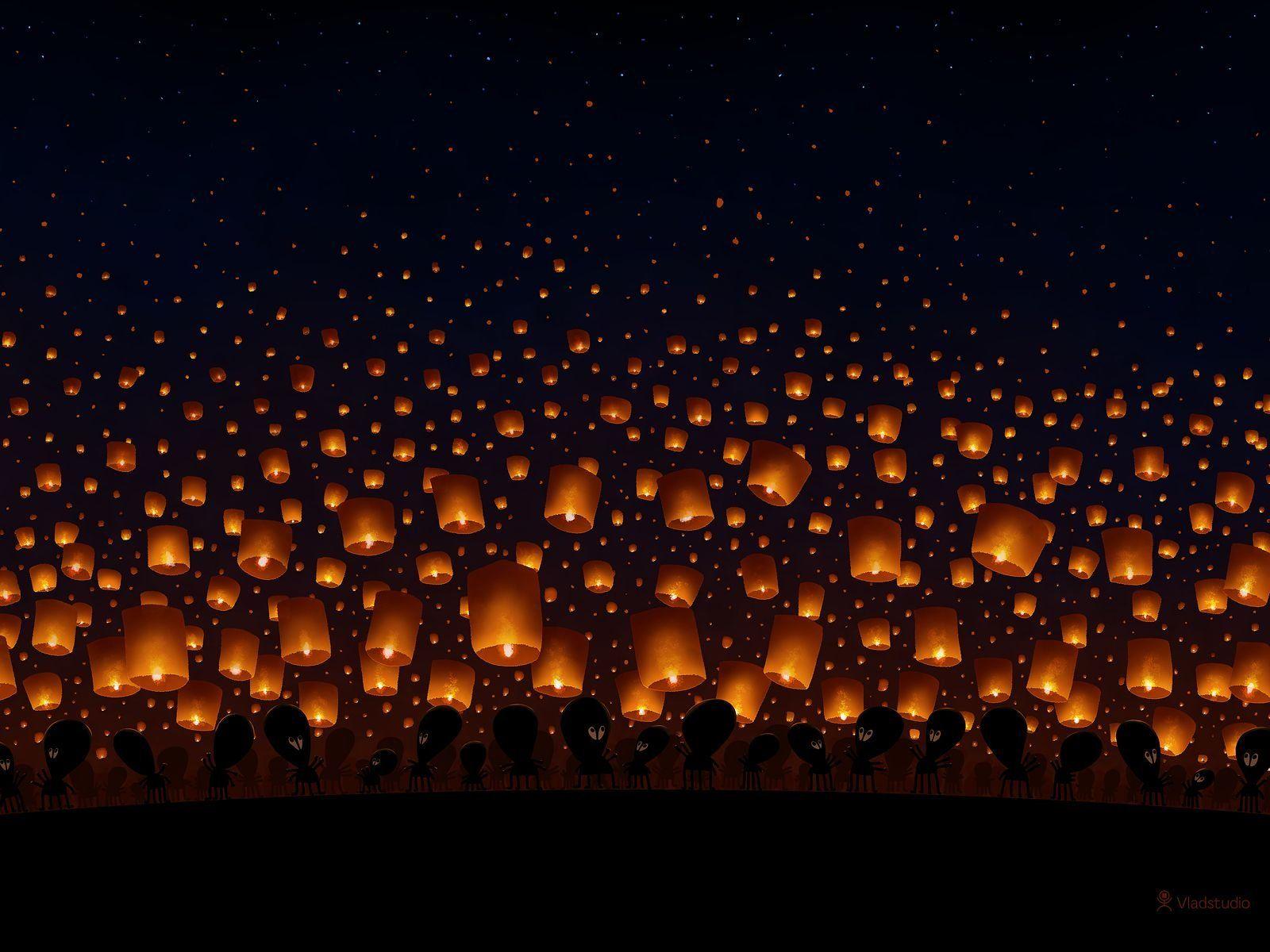 Paper Lantern Wallpapers - Top Free Paper Lantern Backgrounds ...