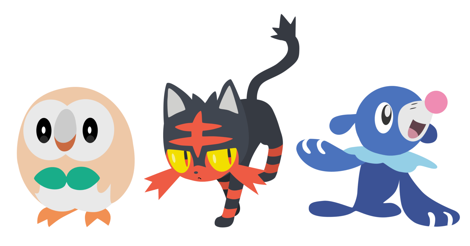 Pokemon Starters Sun and Moon Wallpapers - Top Free Pokemon Starters ...