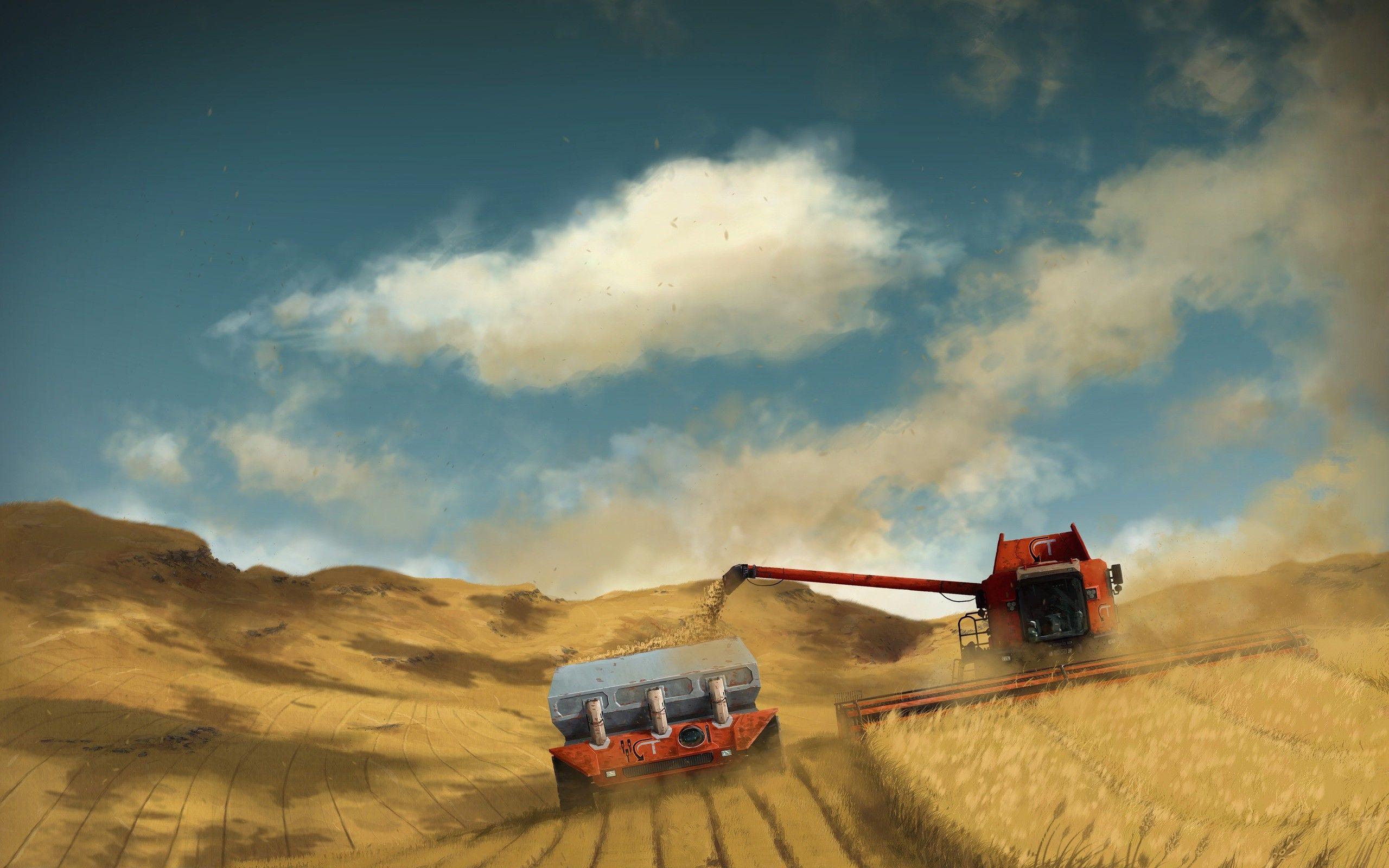 Wheat Harvest Wallpapers - Top Free Wheat Harvest Backgrounds ...