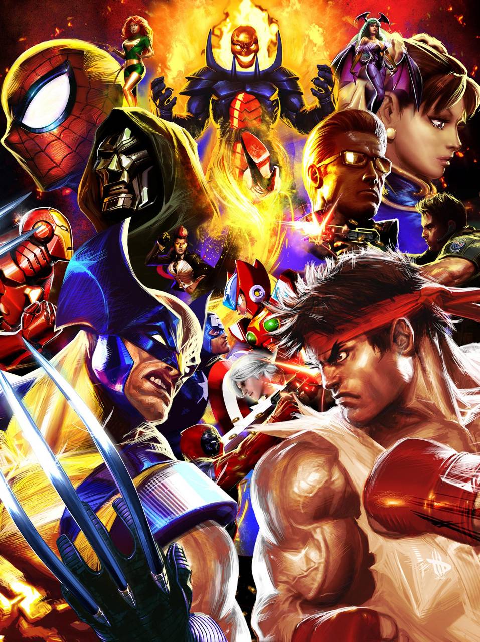 Marvel Vs Capcom Wallpapers Top Free Marvel Vs Capcom Backgrounds Wallpaperaccess