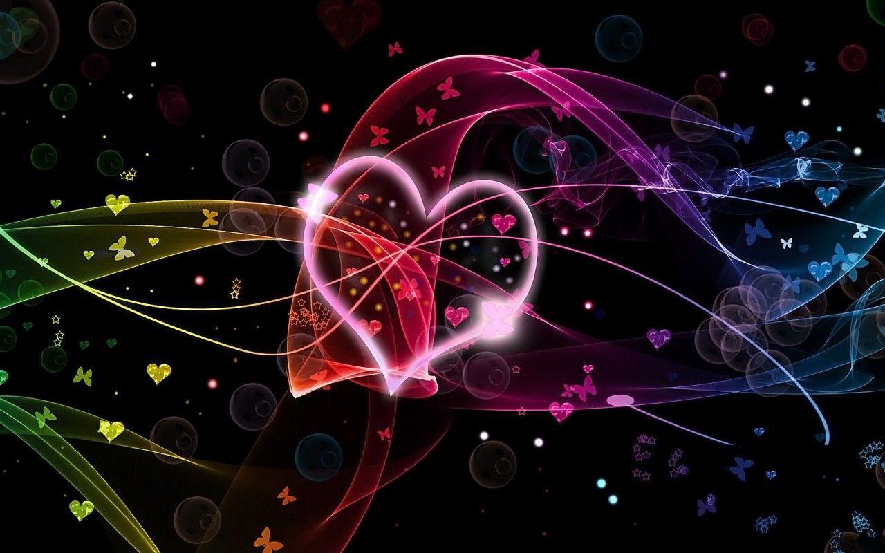 Heart Desktop Neon Wallpapers - Top Free Heart Desktop Neon Backgrounds ...
