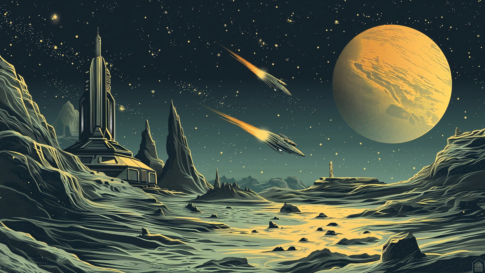 Retro Sci Fi Art Wallpapers - Top Free Retro Sci Fi Art Backgrounds - WallpaperAccess