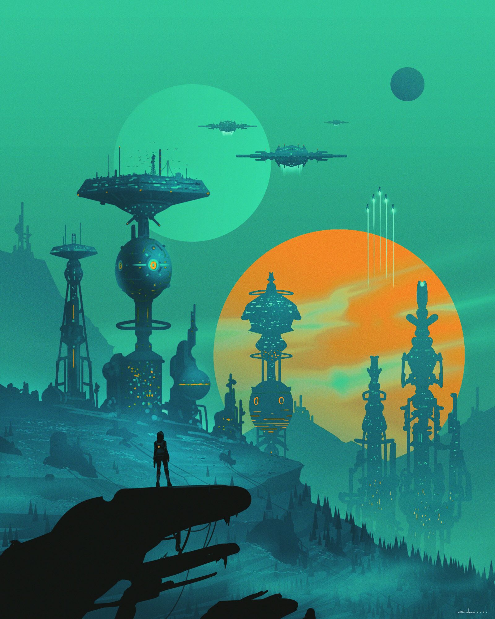 Retro Sci Fi Art Wallpapers - Top Free Retro Sci Fi Art Backgrounds - WallpaperAccess