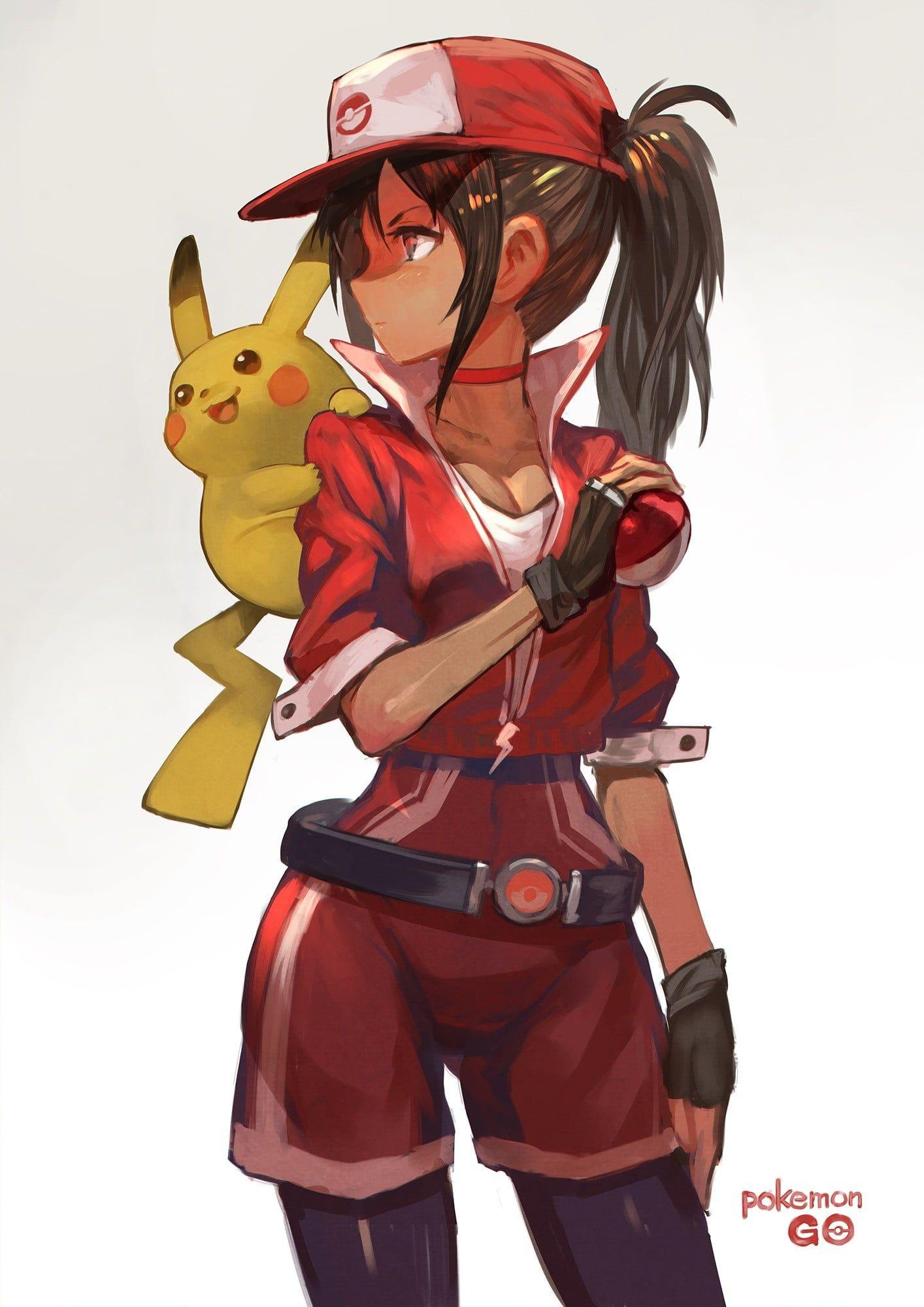 Female Pokemon Trainer Wallpapers Top Free Female Pokemon Trainer Backgrounds Wallpaperaccess