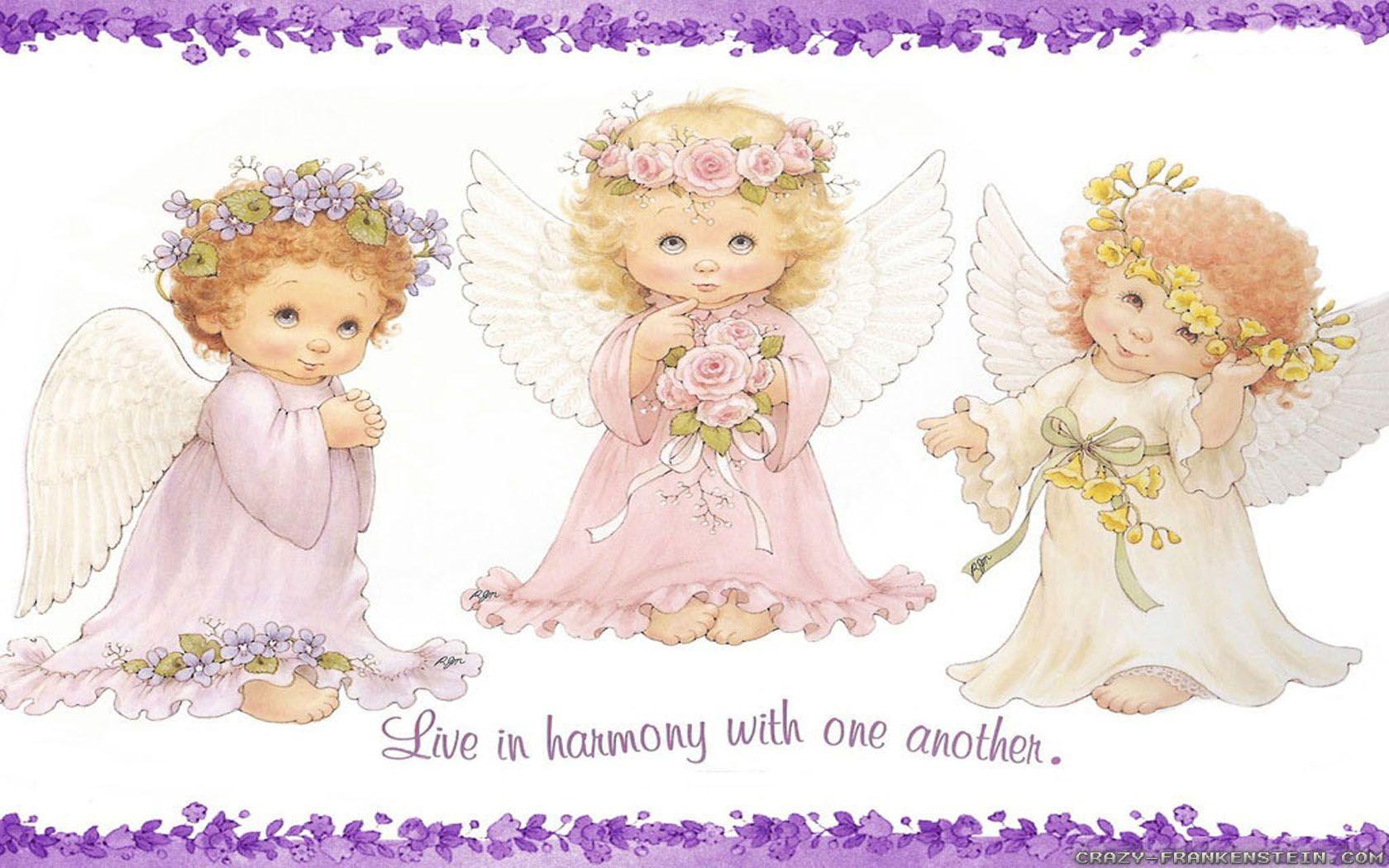 Cute Angels Wallpapers - Top Free Cute Angels Backgrounds - WallpaperAccess