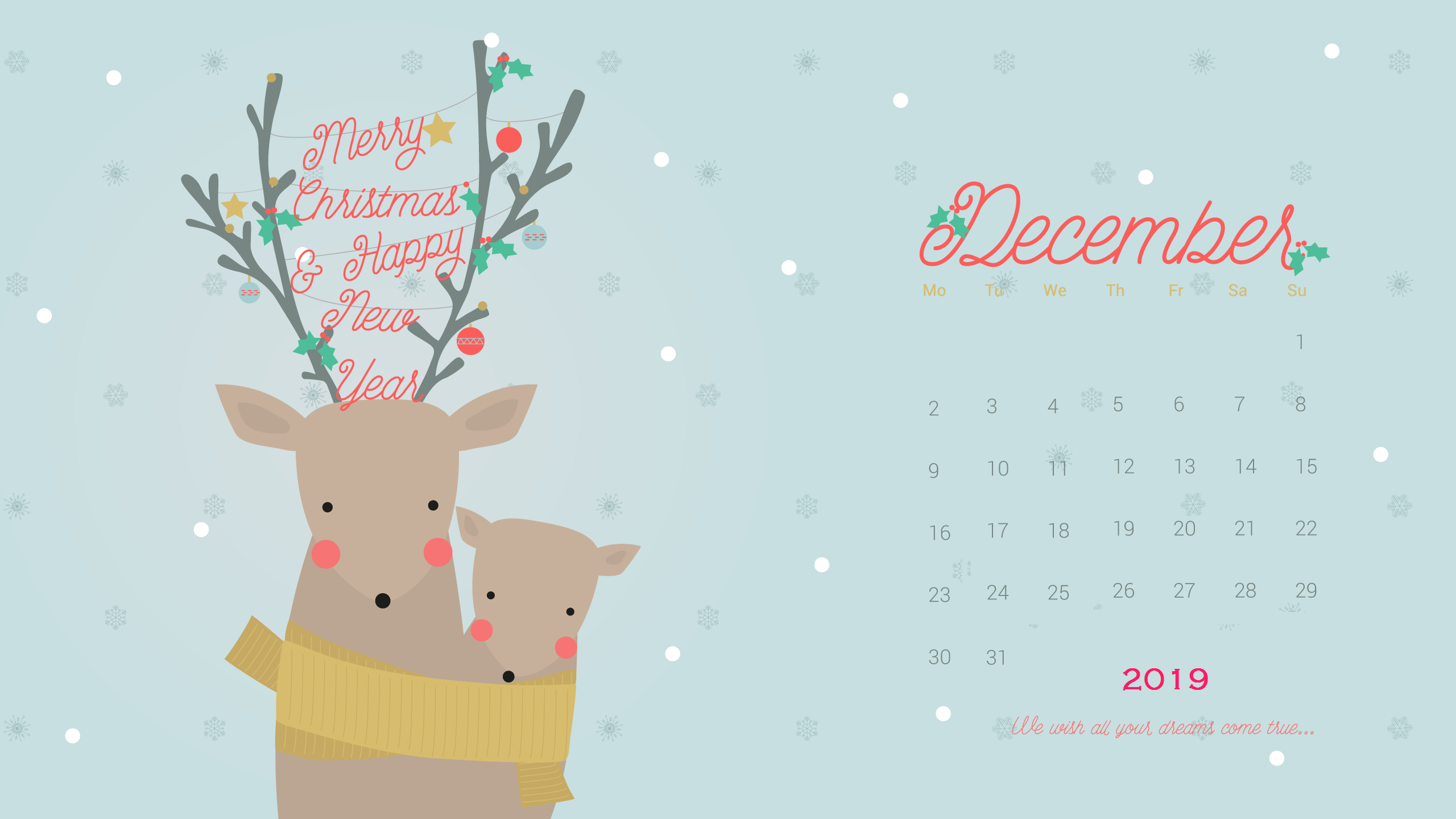 December 2019 Calendar Wallpapers - Top Free December 2019 Calendar ...