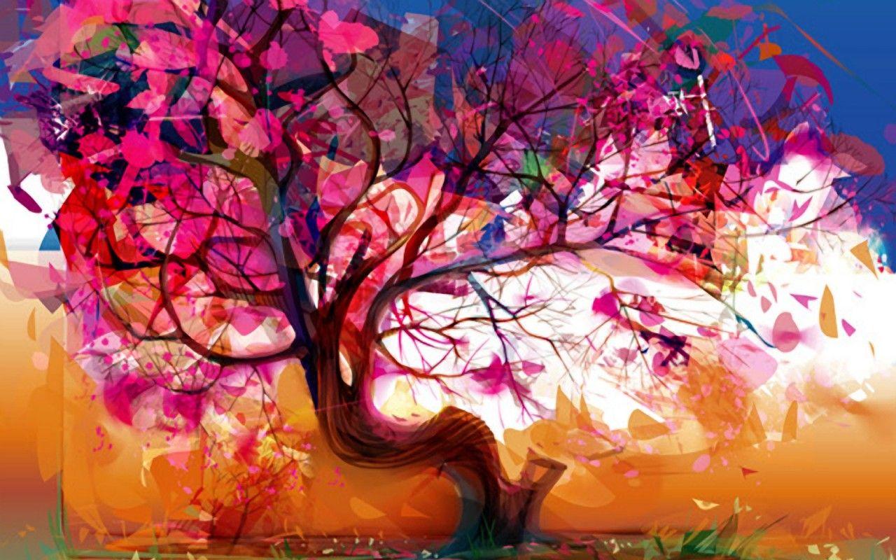 Tree Abstract Art Wallpapers - Top Free Tree Abstract Art Backgrounds ...