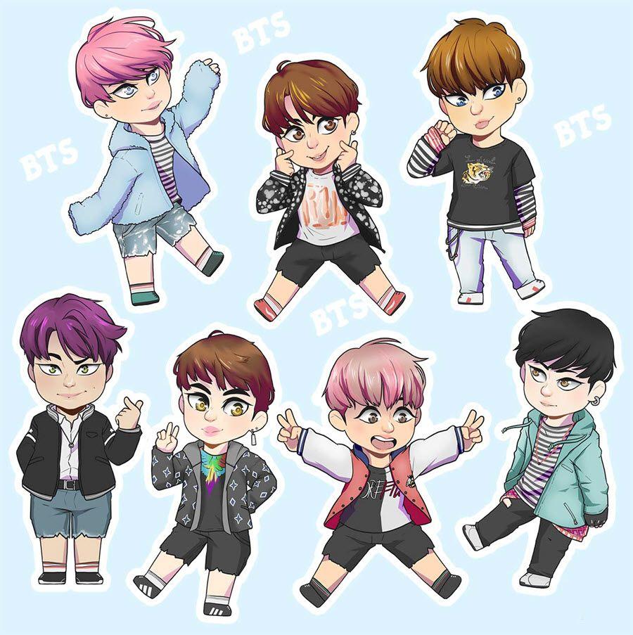 Cute BTS Drawing Wallpapers - Top Free Cute BTS Drawing Backgrounds ...