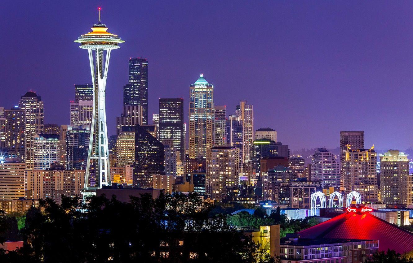 Seattle at Night Wallpapers - Top Free Seattle at Night Backgrounds ...