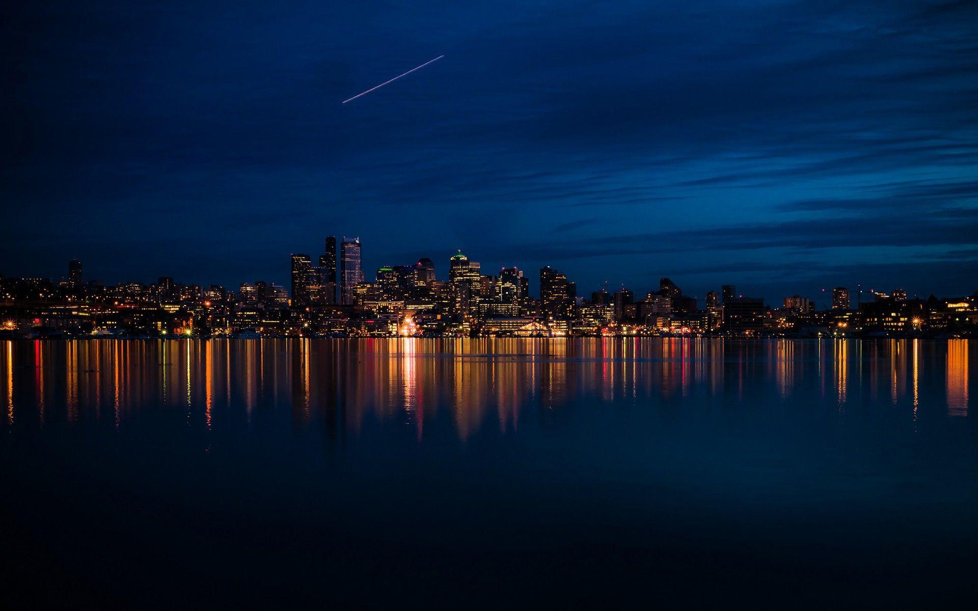 Seattle at Night Wallpapers - Top Free Seattle at Night Backgrounds ...