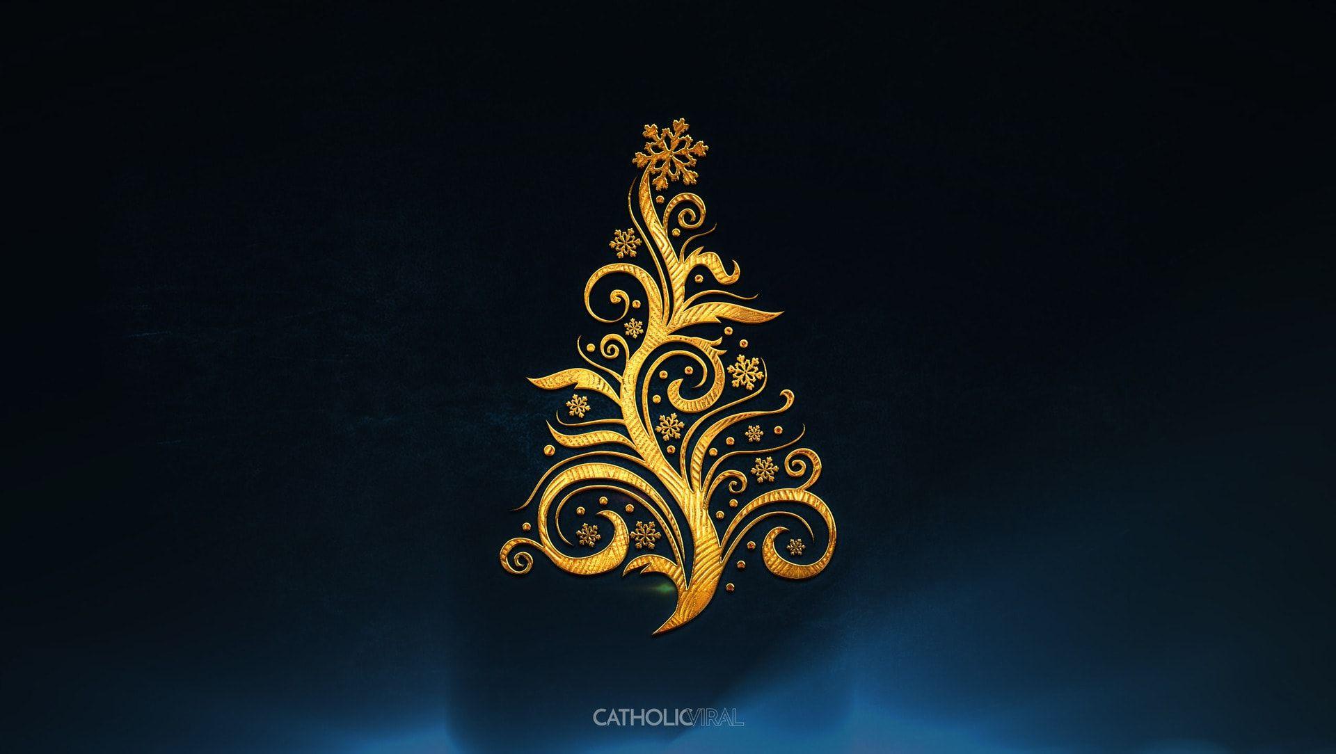 Gold Christmas Wallpapers - Top Free Gold Christmas Backgrounds ...