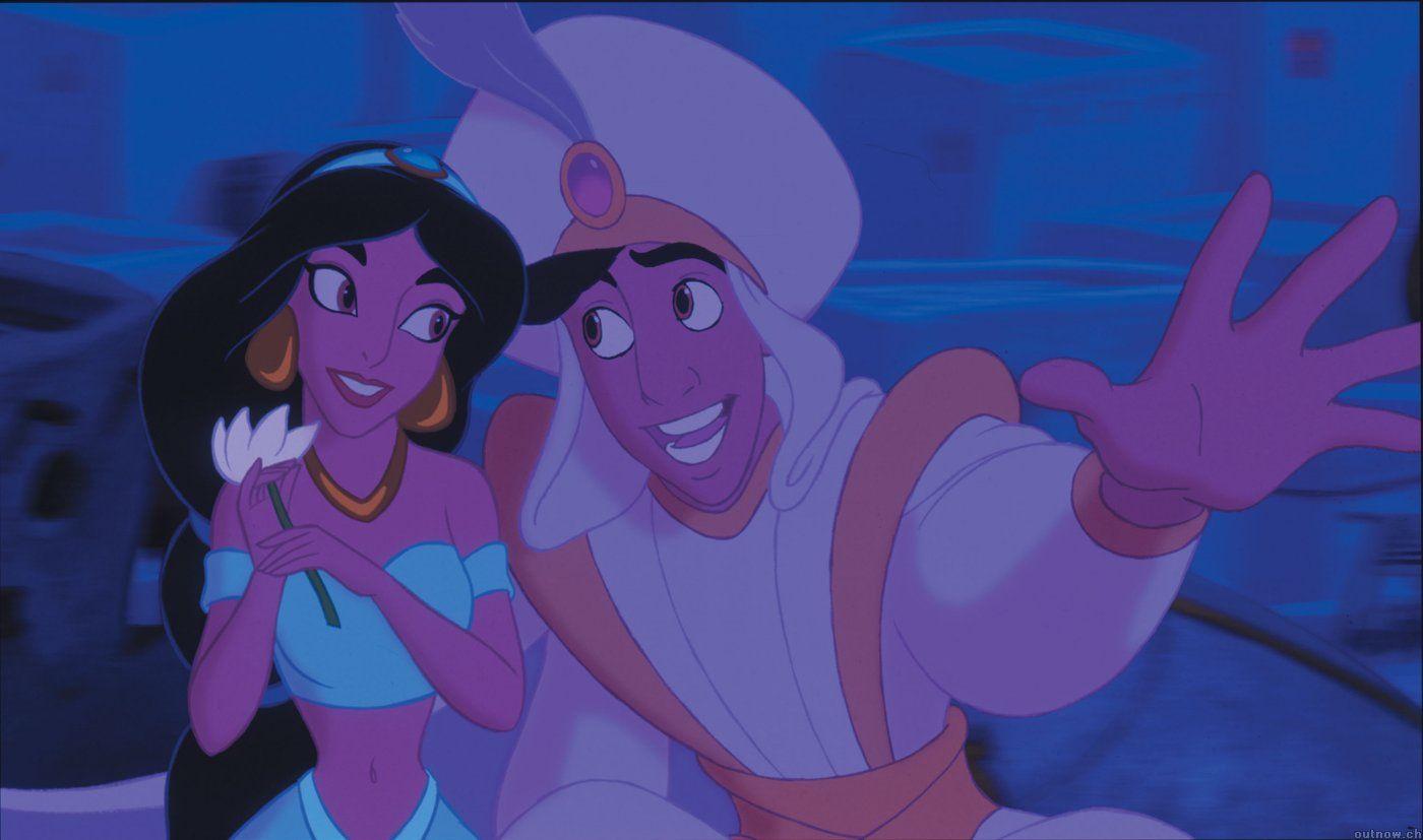 Aladdin and Jasmine Cartoon Wallpapers - Top Free Aladdin and Jasmine ...