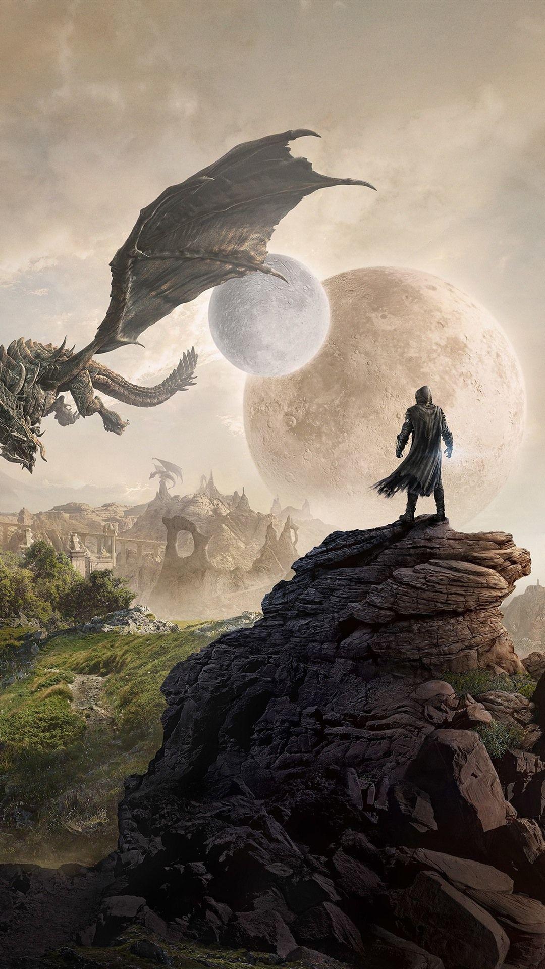 Moon Dragon Wallpapers - Top Free Moon Dragon Backgrounds - WallpaperAccess