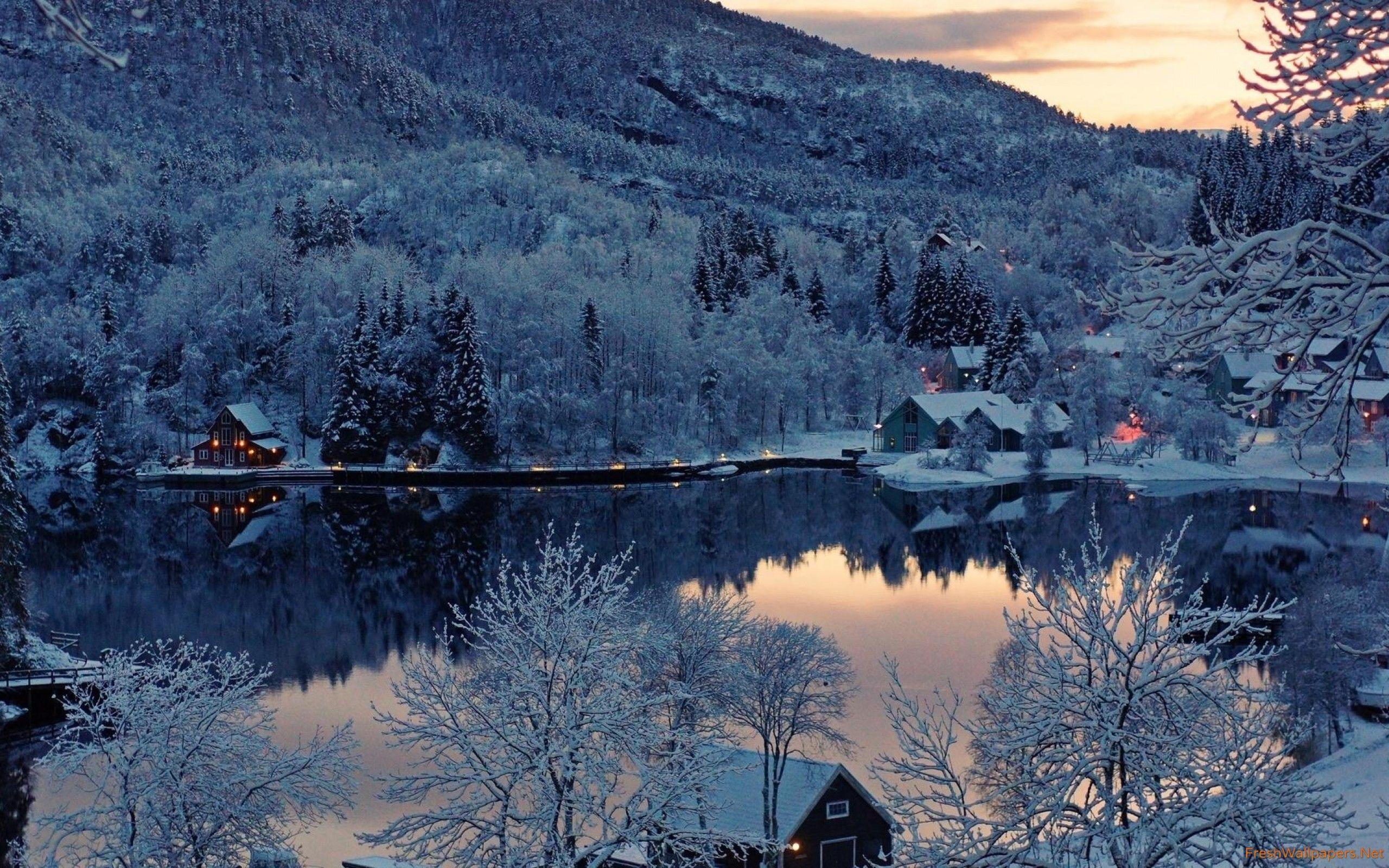 Winter Lake Wallpapers - Top Free Winter Lake Backgrounds - WallpaperAccess