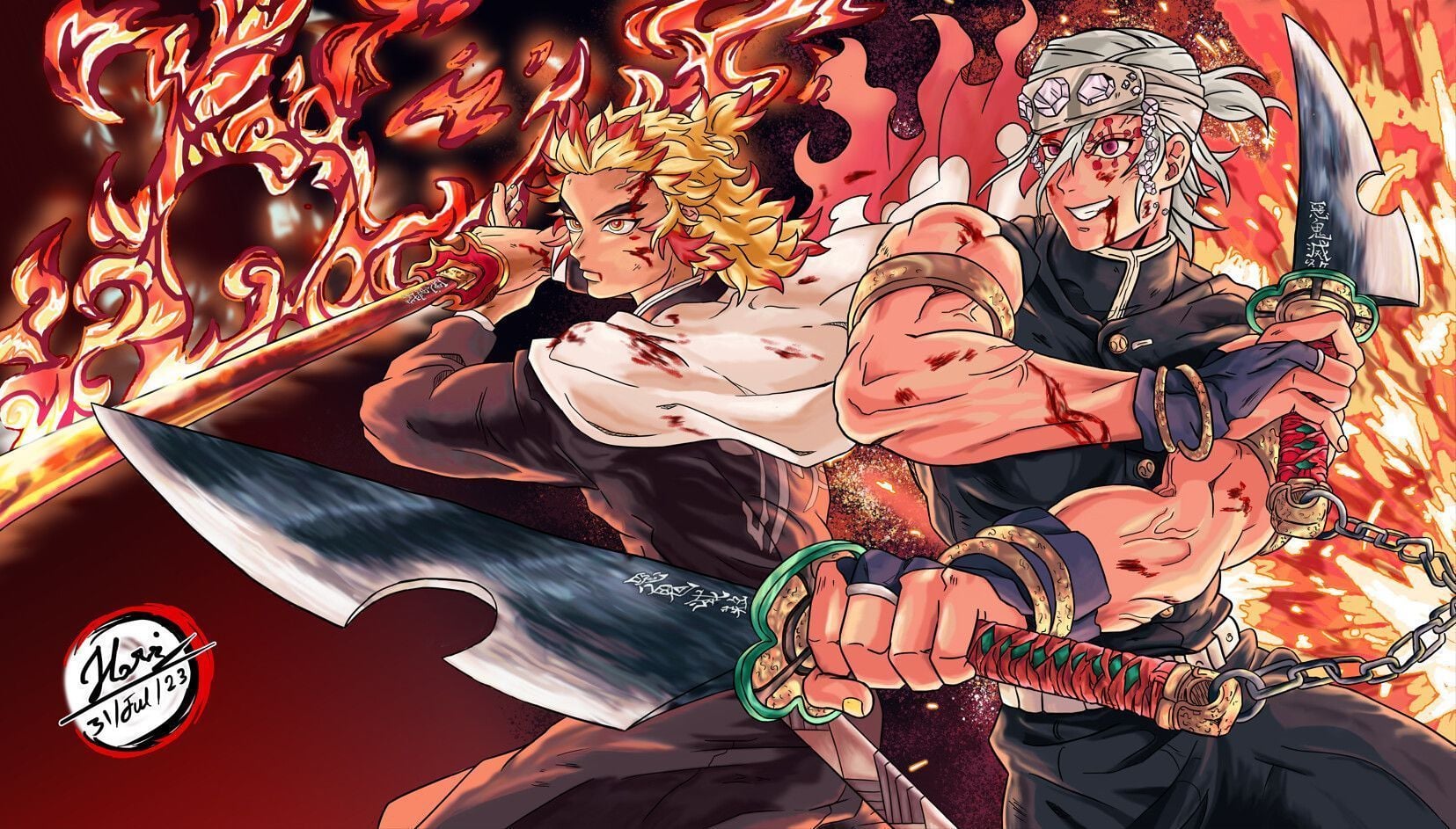 Tengen and Rengoku Wallpapers - Top Free Tengen and Rengoku Backgrounds ...