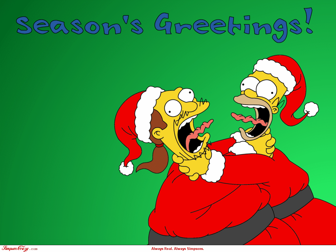 Simpsons Christmas Desktop Wallpapers - Top Free Simpsons Christmas ...