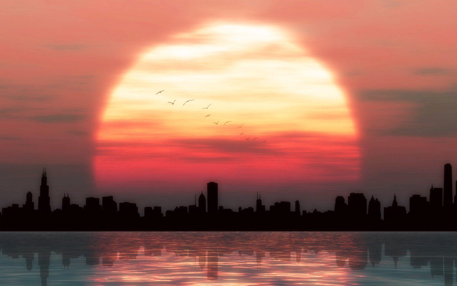 Sunset City Wallpapers - Top Free Sunset City Backgrounds - WallpaperAccess
