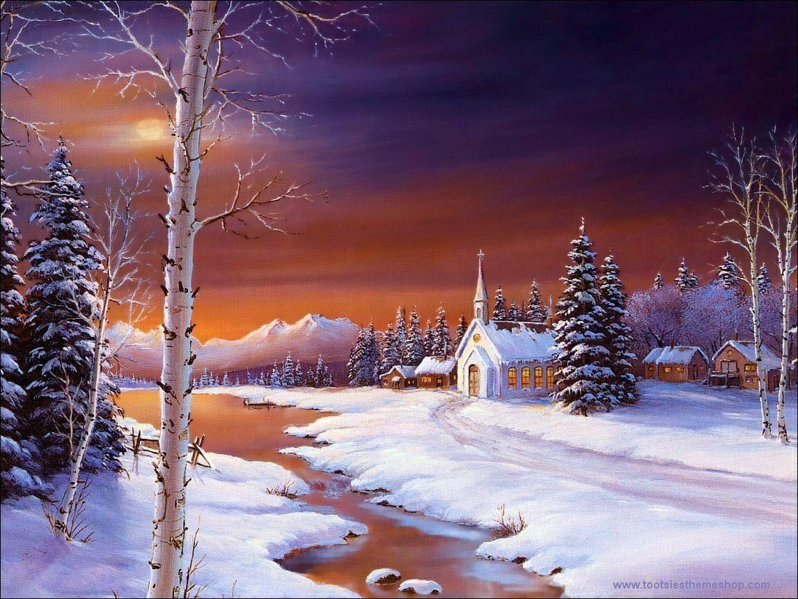 Christmas Landscape Wallpapers - Top Free Christmas Landscape ...