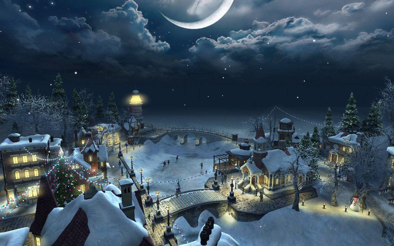 Christmas Landscape Wallpapers - Top Free Christmas Landscape ...