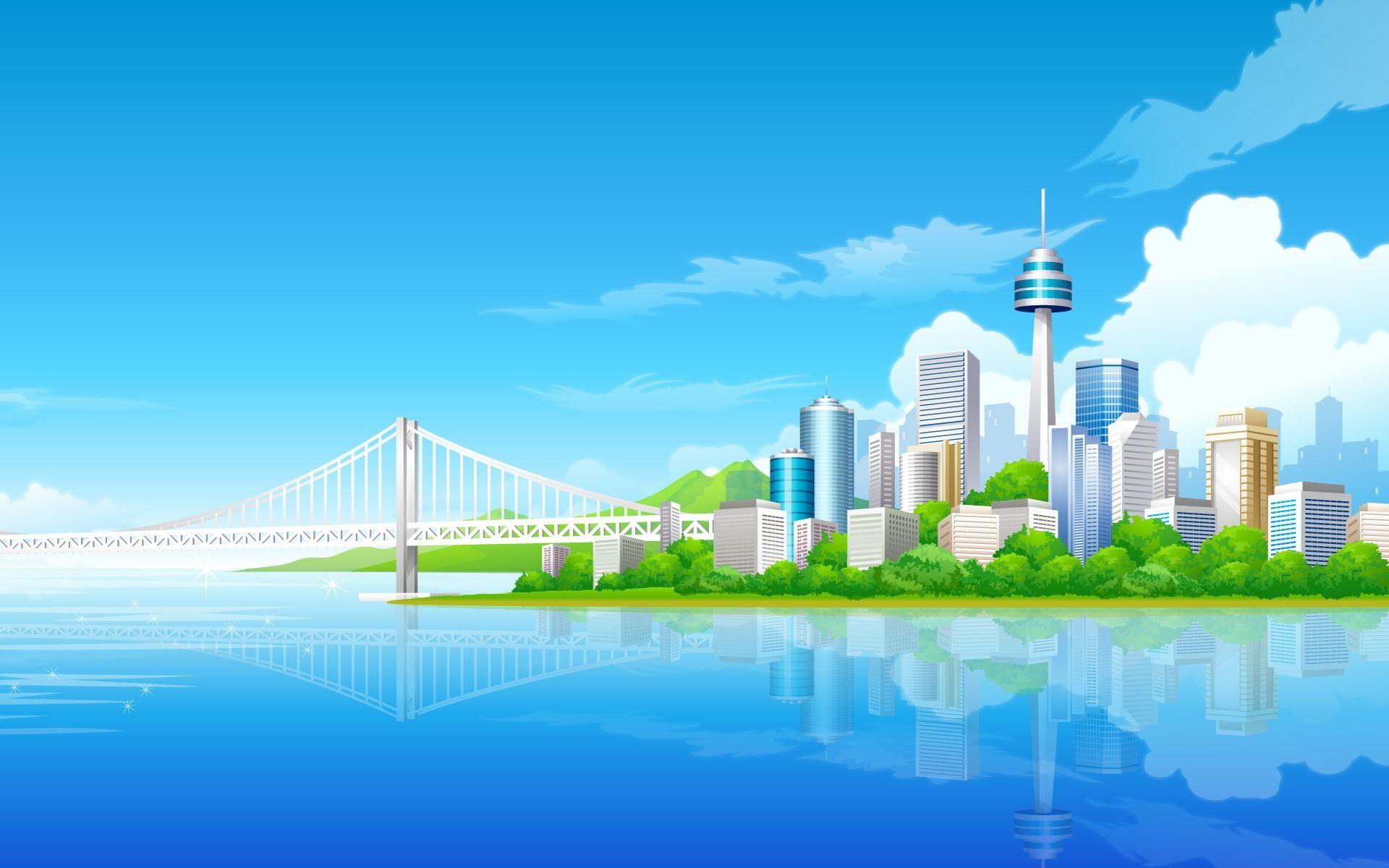 Blue City Wallpapers - Top Free Blue City Backgrounds - WallpaperAccess