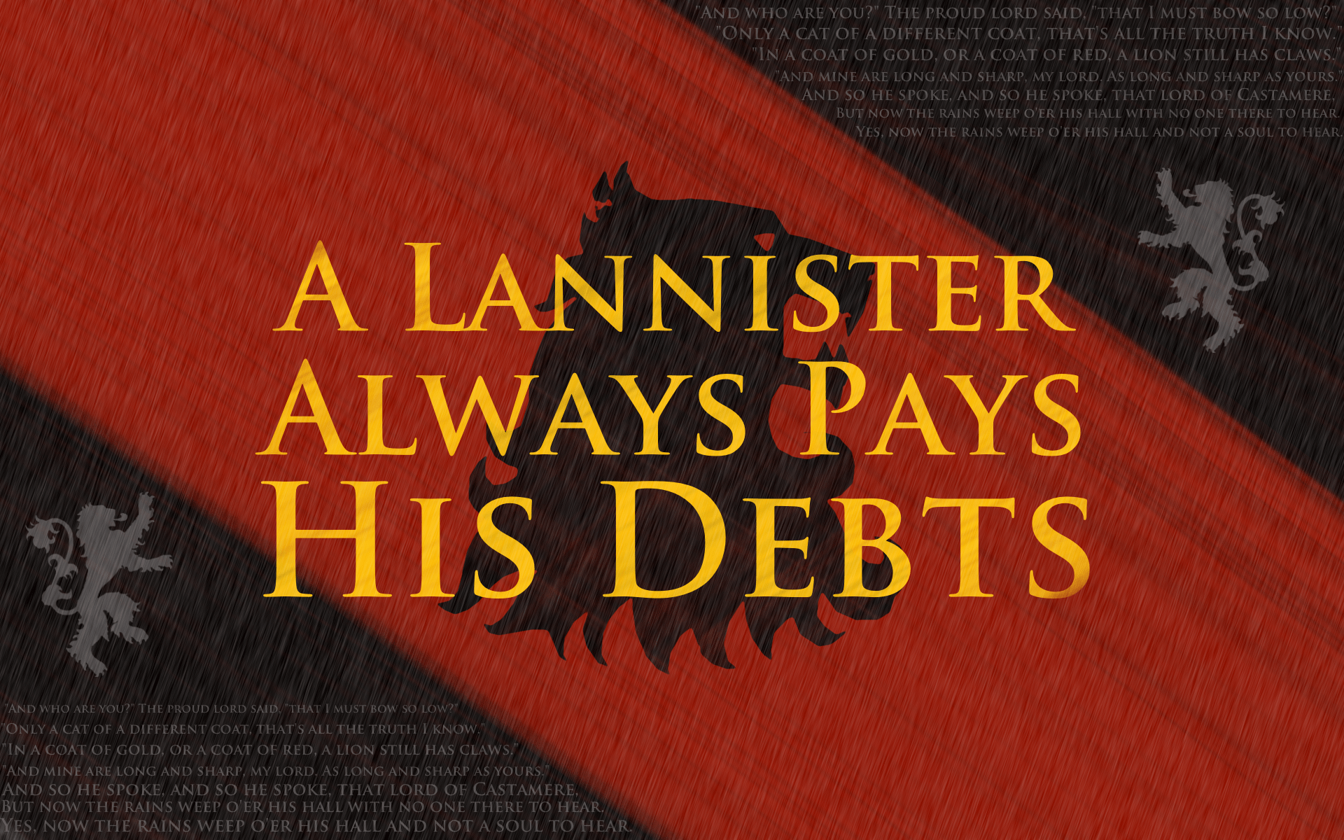 Game of Thrones Lannister Wallpapers - Top Free Game of Thrones ...