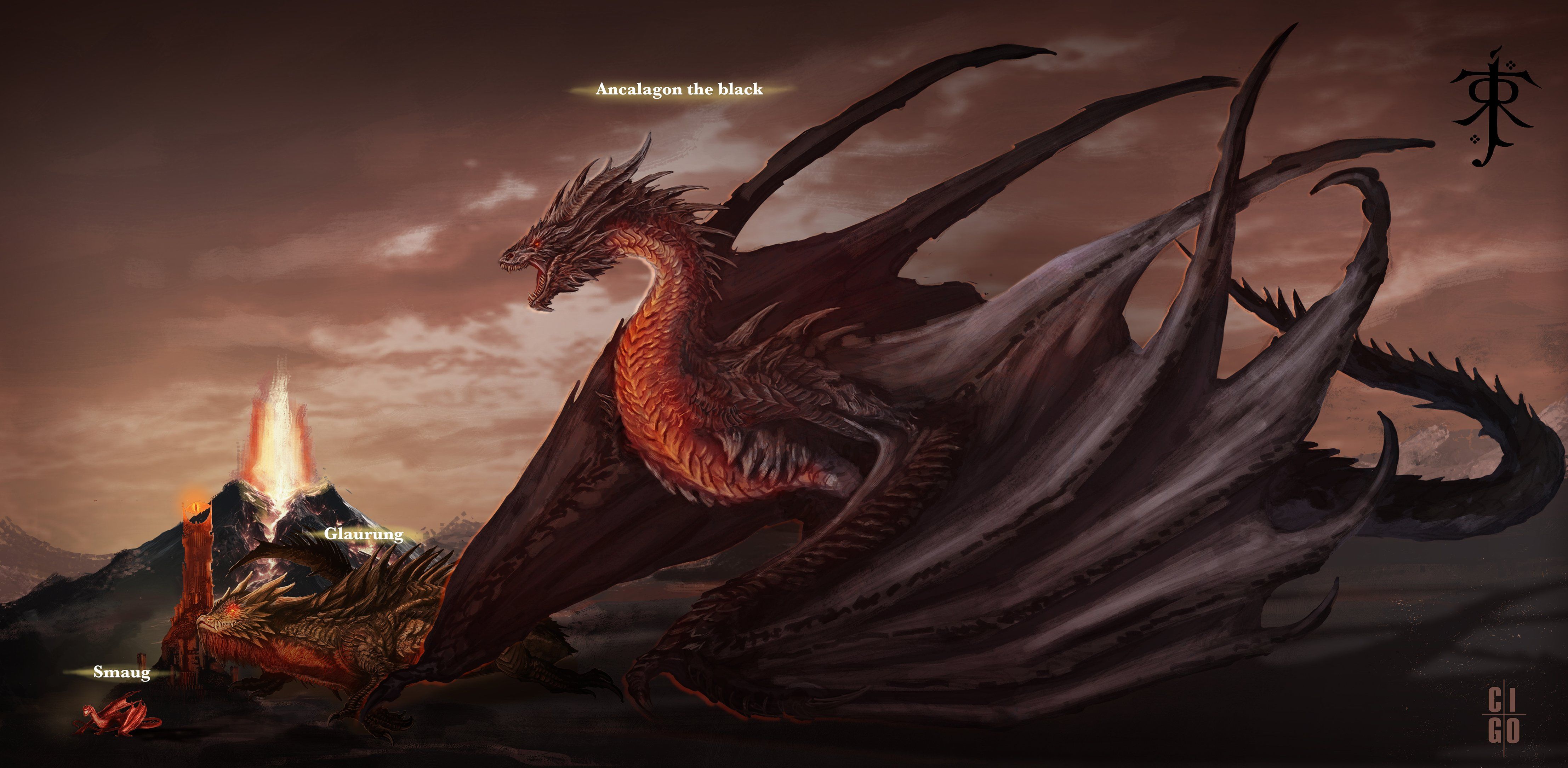 Ancalagon Wallpapers - Top Free Ancalagon Backgrounds - WallpaperAccess