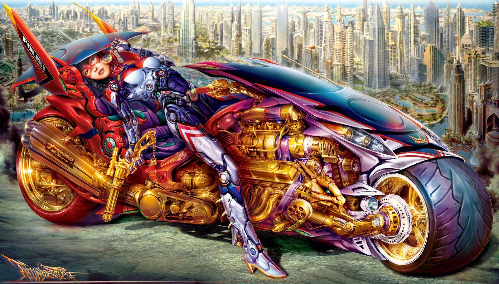 Sci-Fi Motorcycle Wallpapers - Top Free Sci-Fi Motorcycle Backgrounds ...