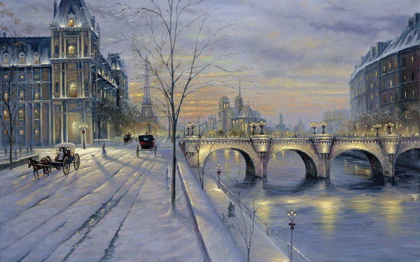 Snowy Paris Wallpapers - Top Free Snowy Paris Backgrounds - WallpaperAccess