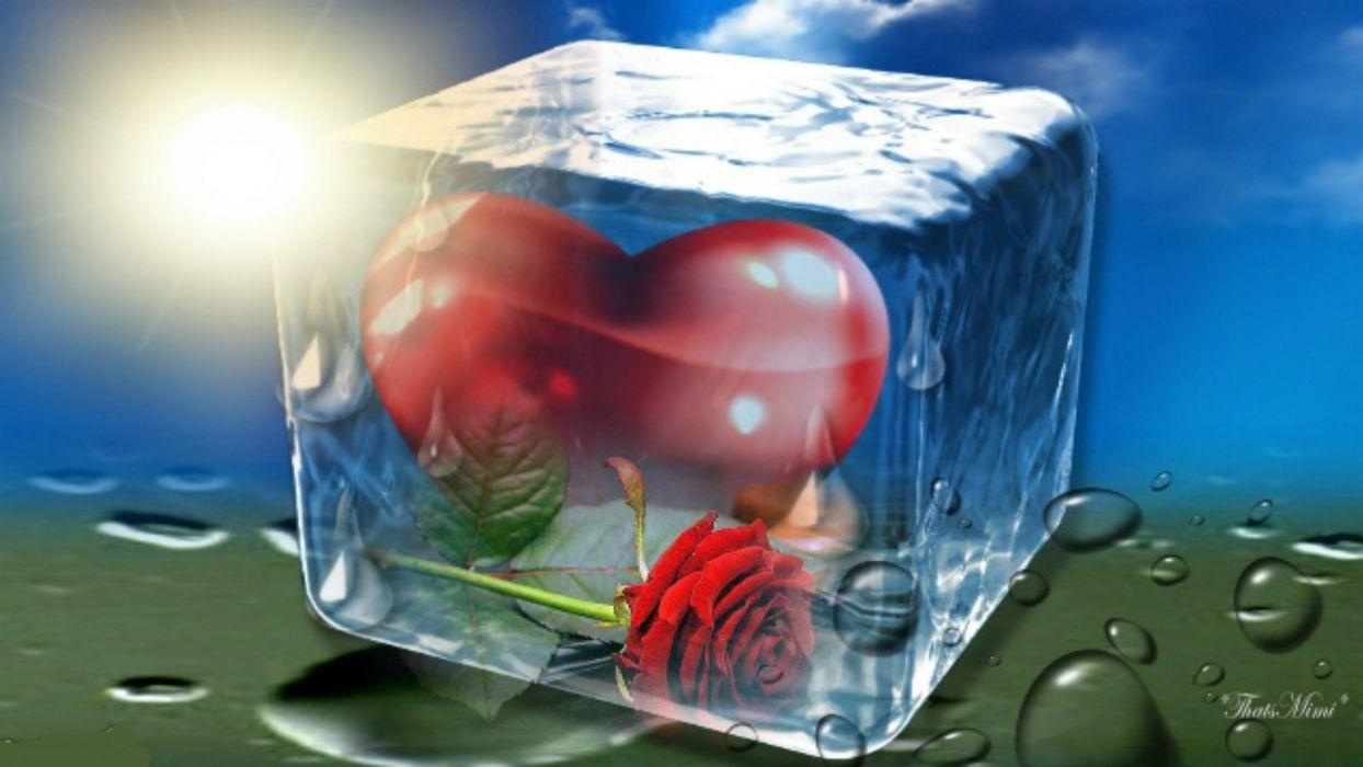 Ice Heart Wallpapers - Top Free Ice Heart Backgrounds - WallpaperAccess