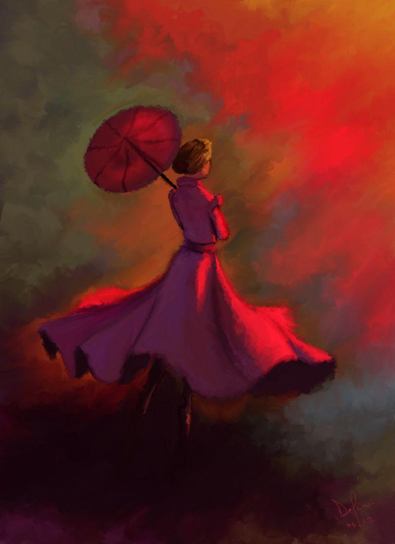 Painting Red Umbrella Wallpapers - Top Free Painting Red Umbrella ...