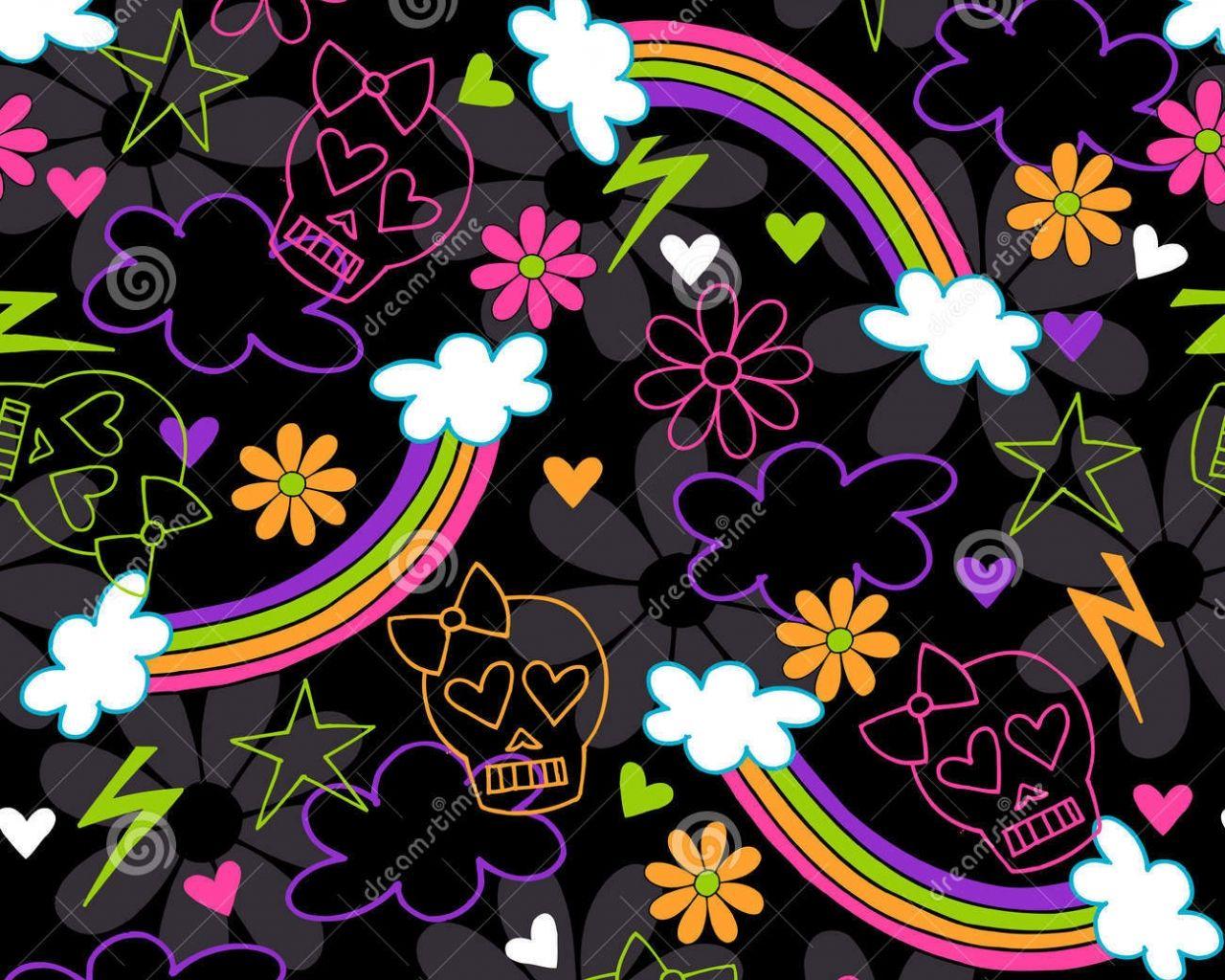 Rainbow Skull Wallpapers - Top Free Rainbow Skull Backgrounds ...