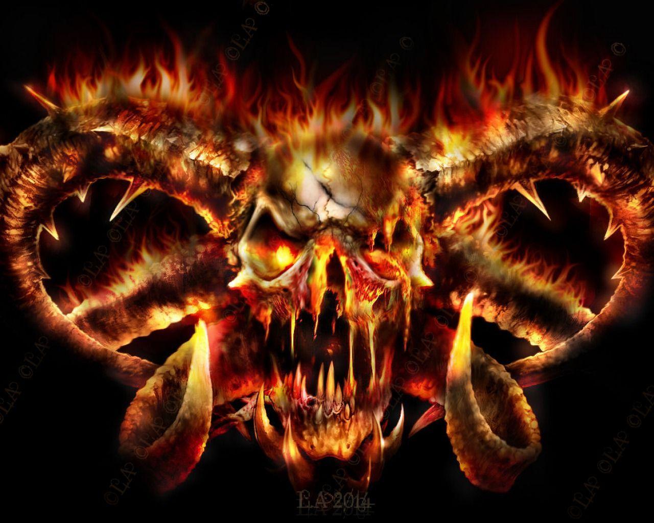 Demon Skull Wallpapers - Top Free Demon Skull Backgrounds - WallpaperAccess
