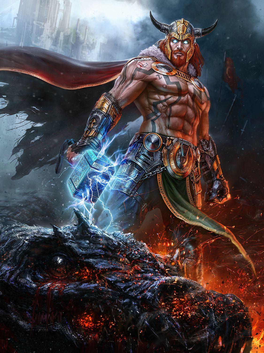 Viking Thor Wallpapers - Top Free Viking Thor Backgrounds - WallpaperAccess